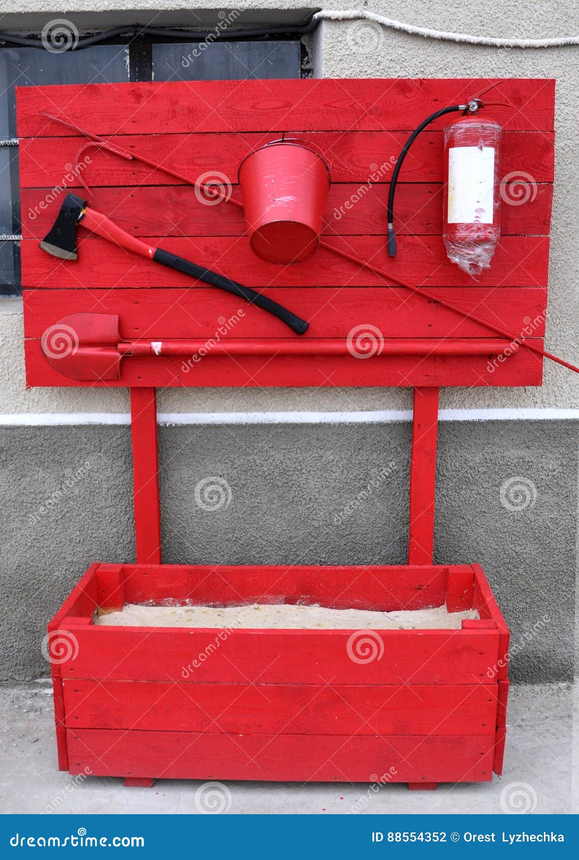 Shield of Fire Extinguishing Fire Stock Photo - Image of fighting ...