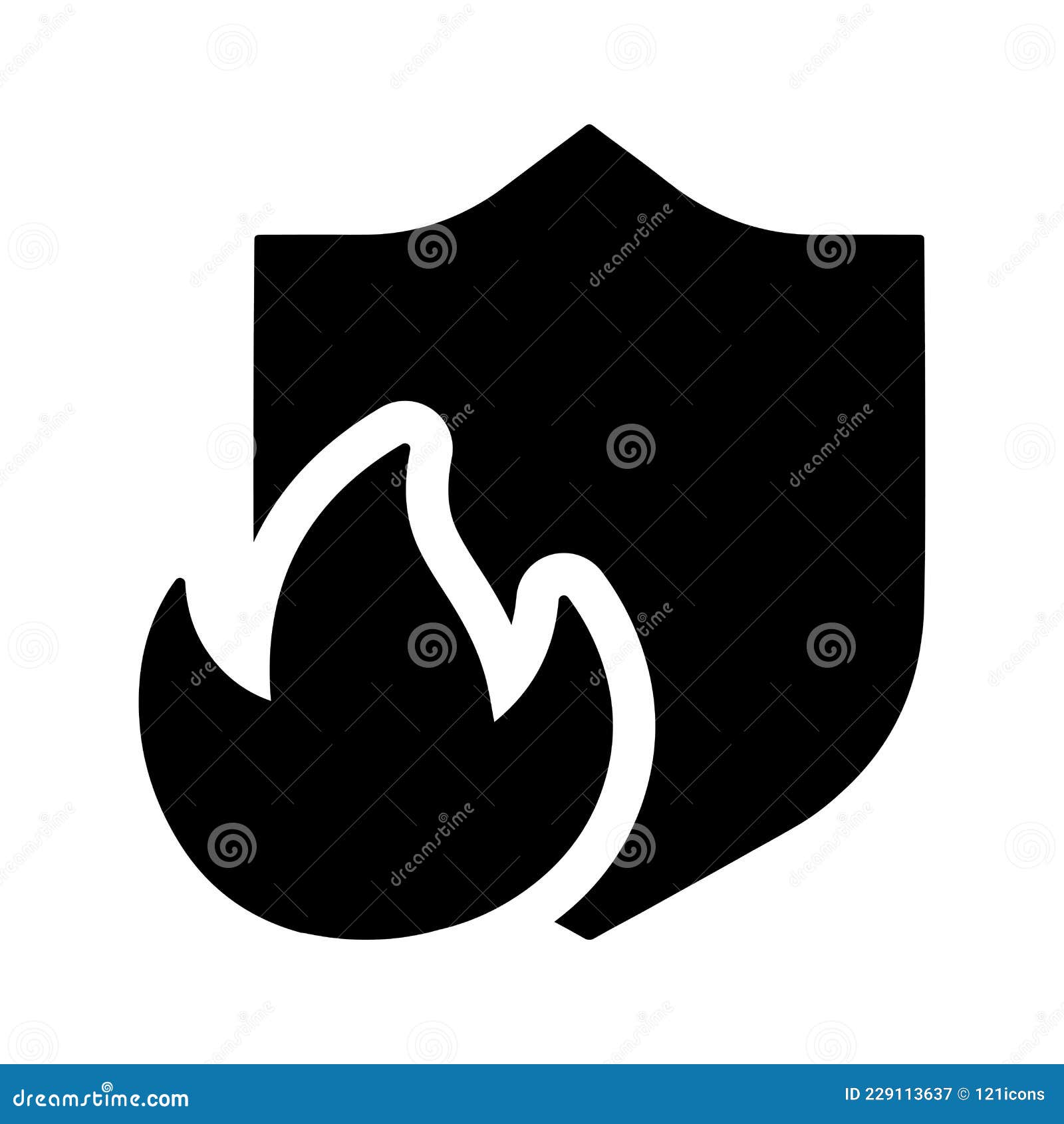 Shield, Firewall Icon. Simple Editable Vector Design Isolated On A ...