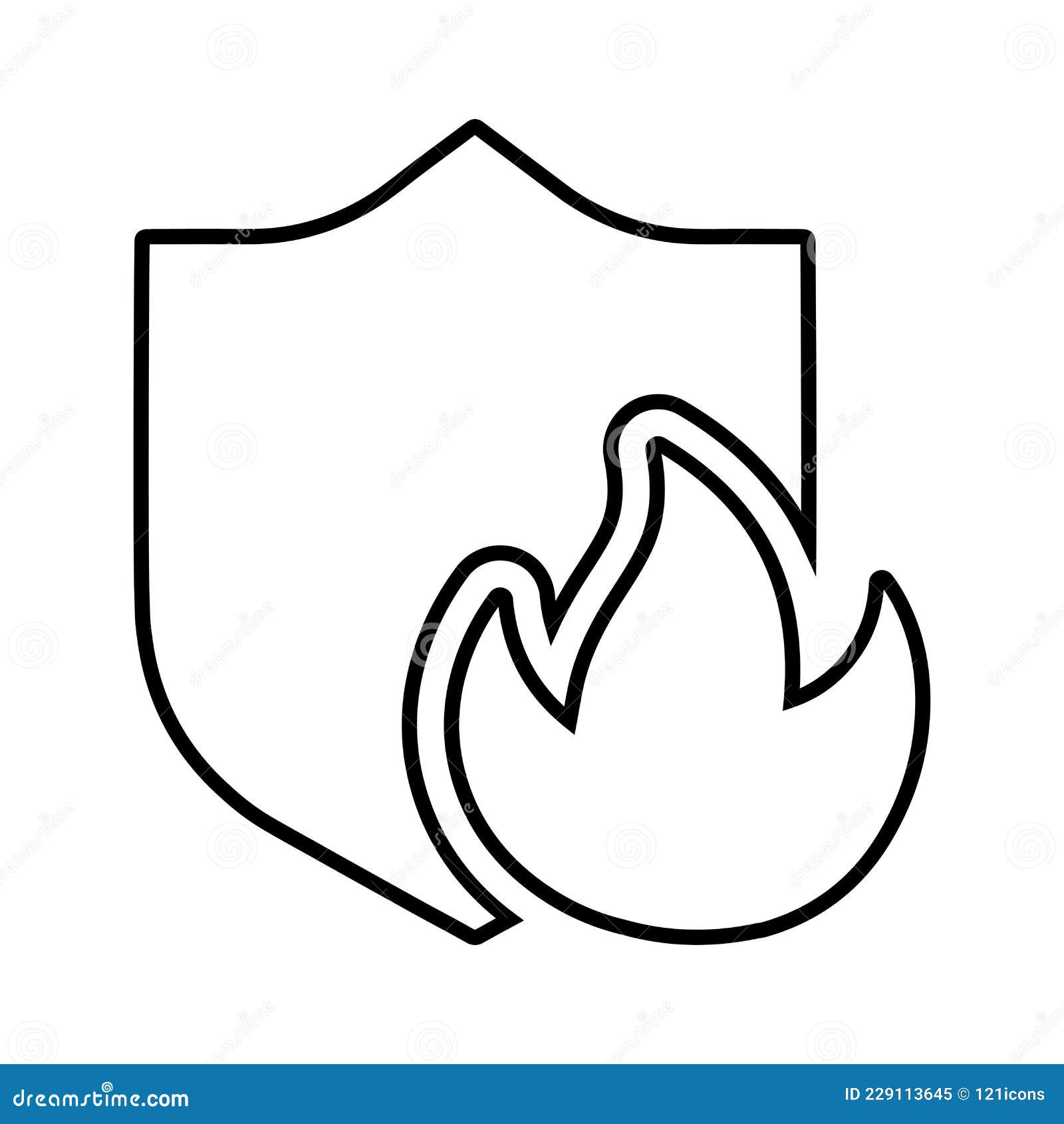 Shield, Firewall Icon. Simple Editable Vector Design Isolated On A ...