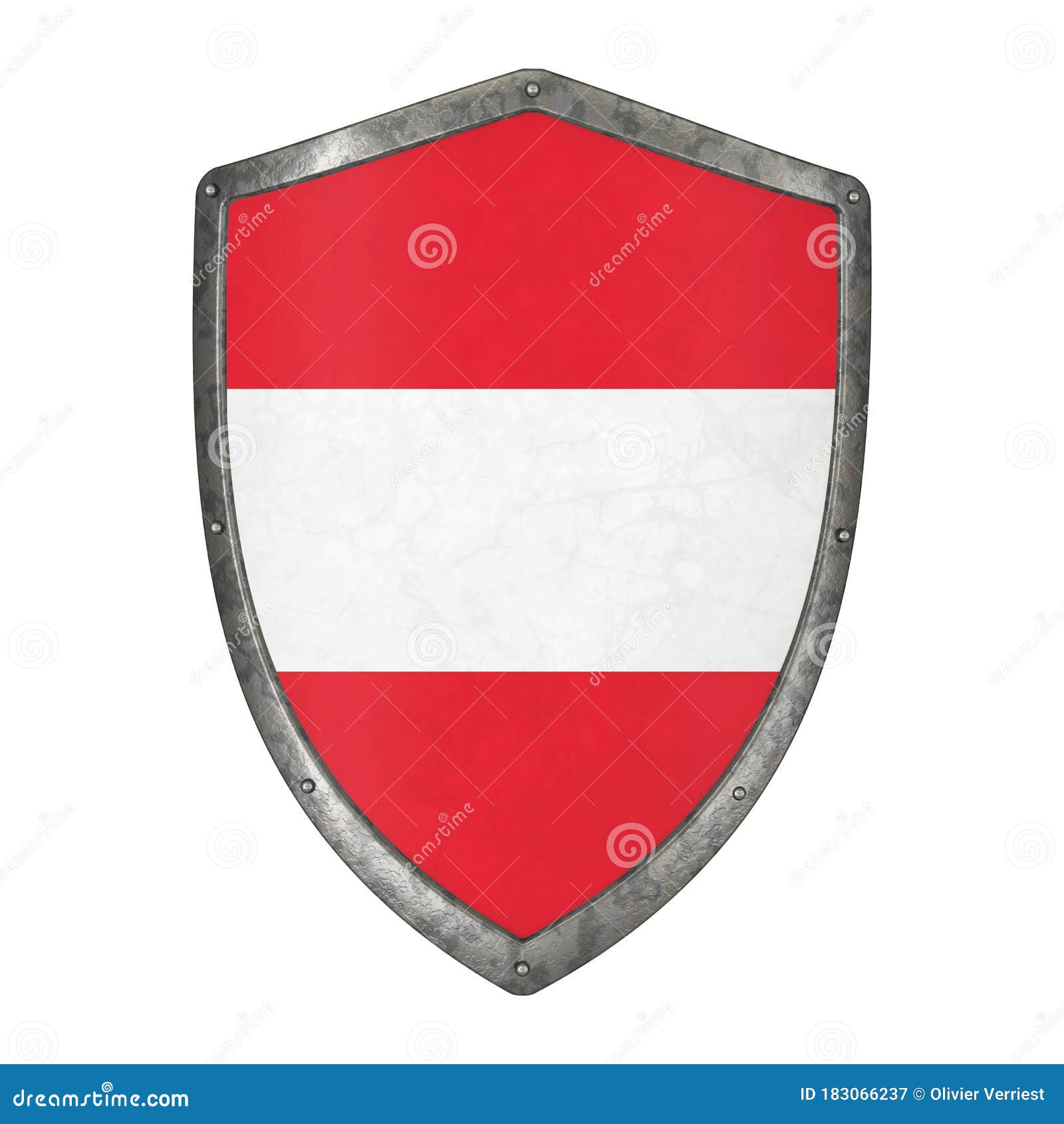 Shield Flag Austria Austrian Emblem Country State Shape Stock ...