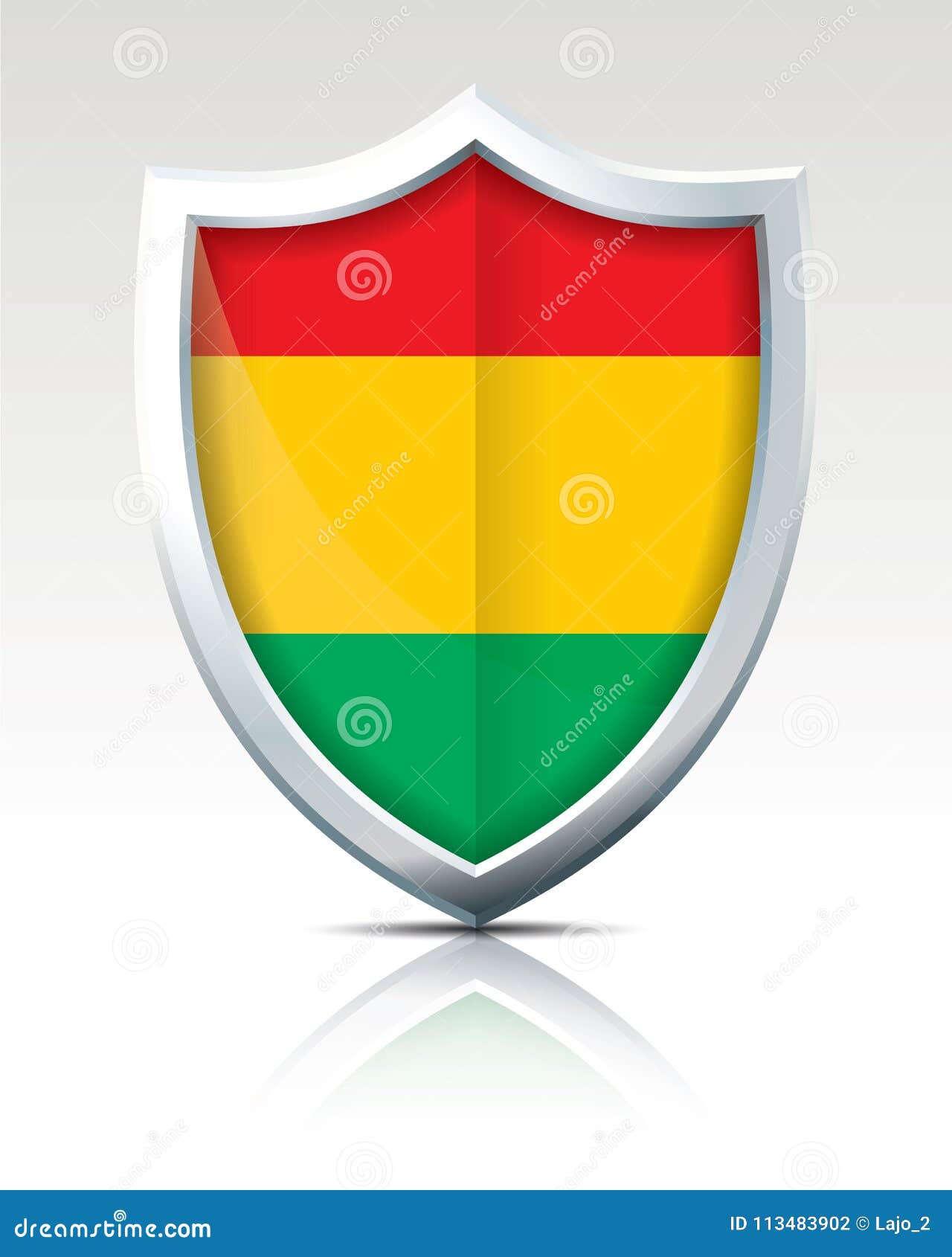Shield with Flag of Bolivia Stock Vector - Illustration of geographic ...