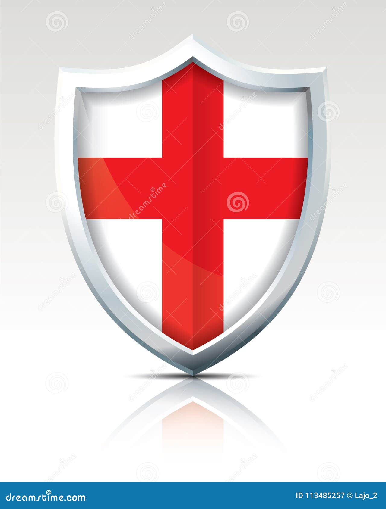 Shield with Flag of England Stock Vector - Illustration of national ...