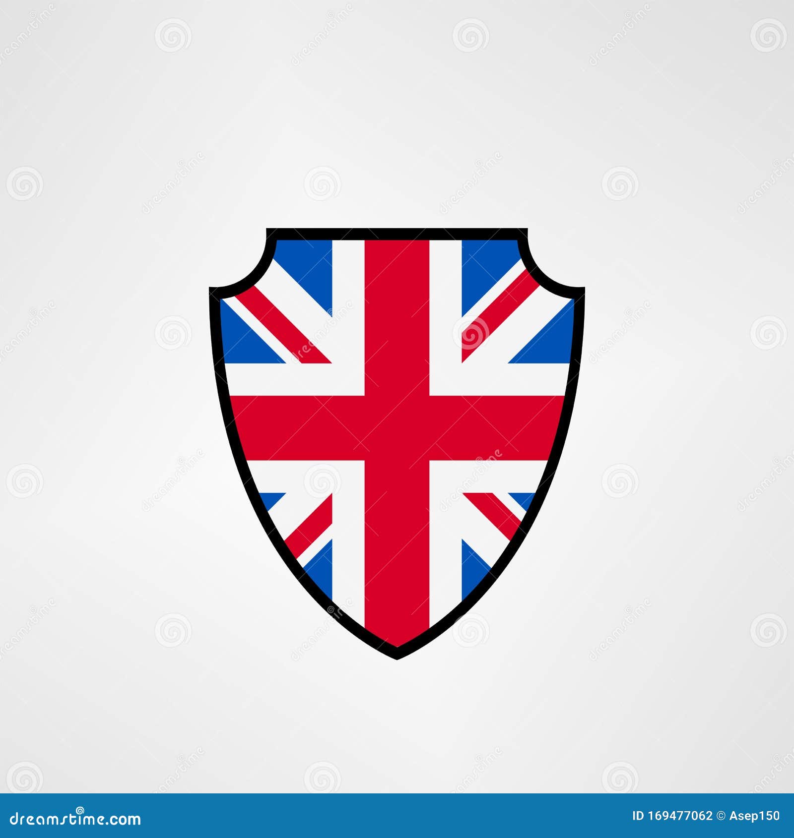 Shield Flag of England Vector Logo and Icon Stock Vector - Illustration ...