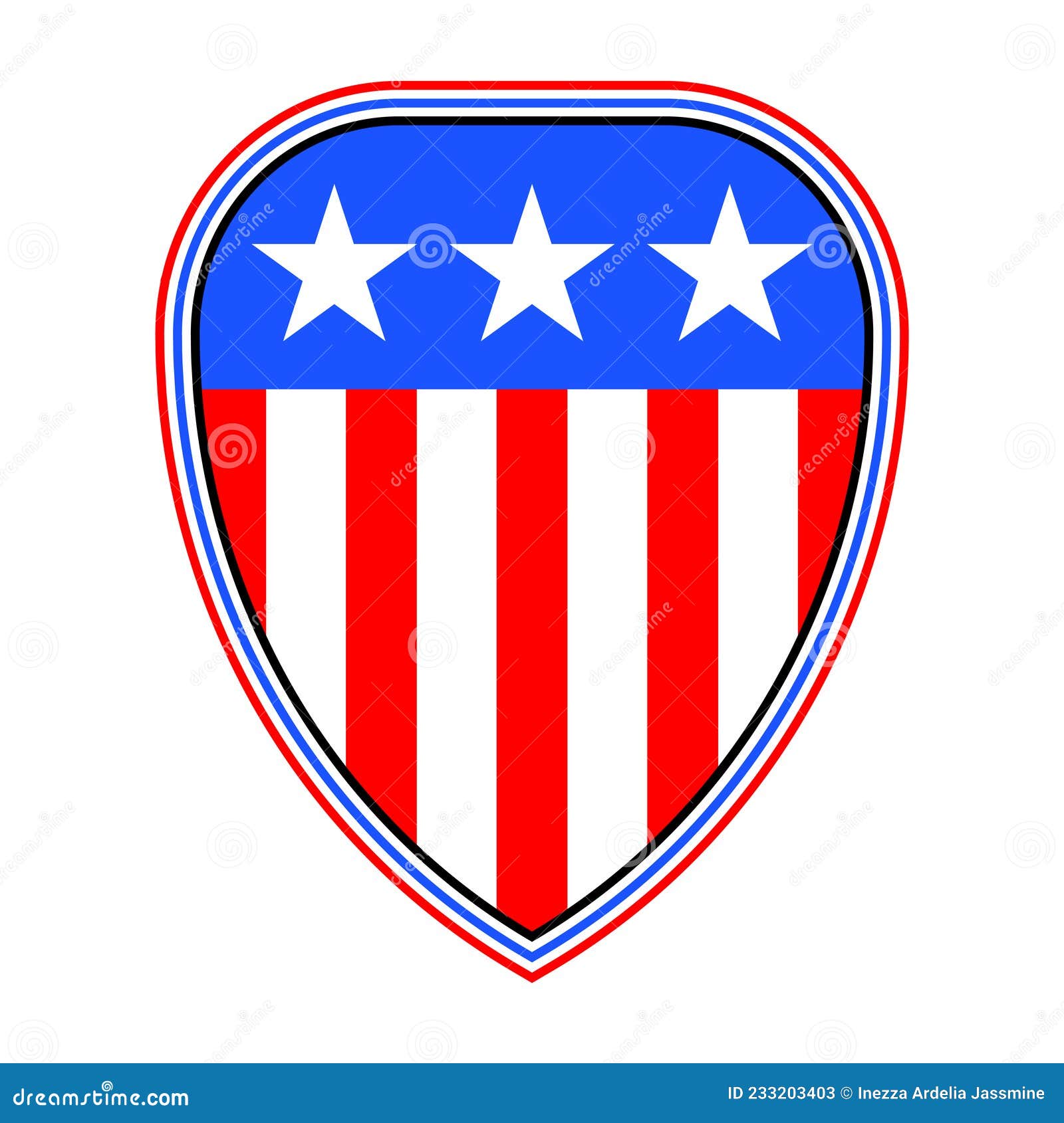 Illustration Vector Graphic of Shield and Flag Stock Vector ...