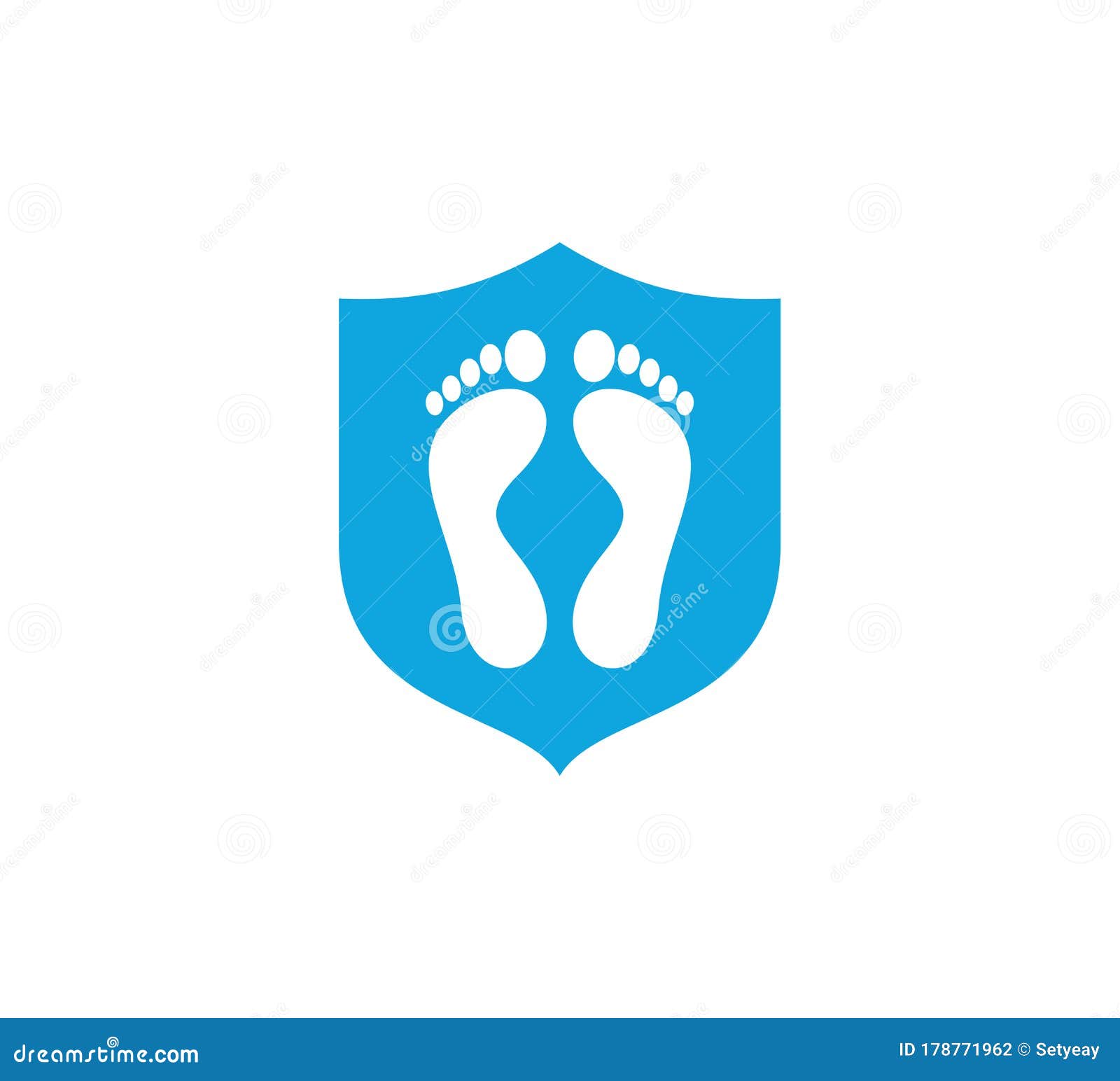 Shield Foot Logo Vector Template, Creative of Foot Logo Design Concepts ...