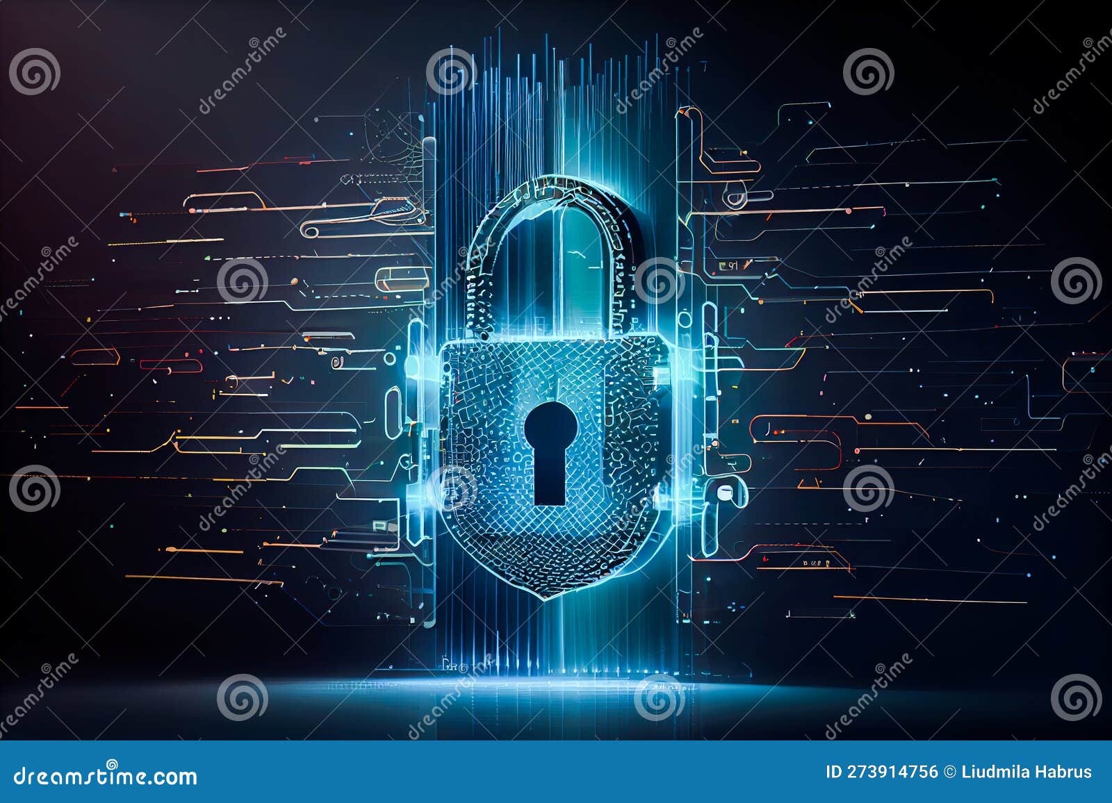 Shield in the Form of a Castle. Data Protection Concept Stock Photo ...