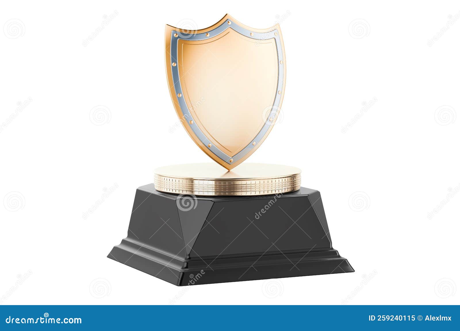 Shield Golden Frame Banners Set Vector Illustration | CartoonDealer.com ...