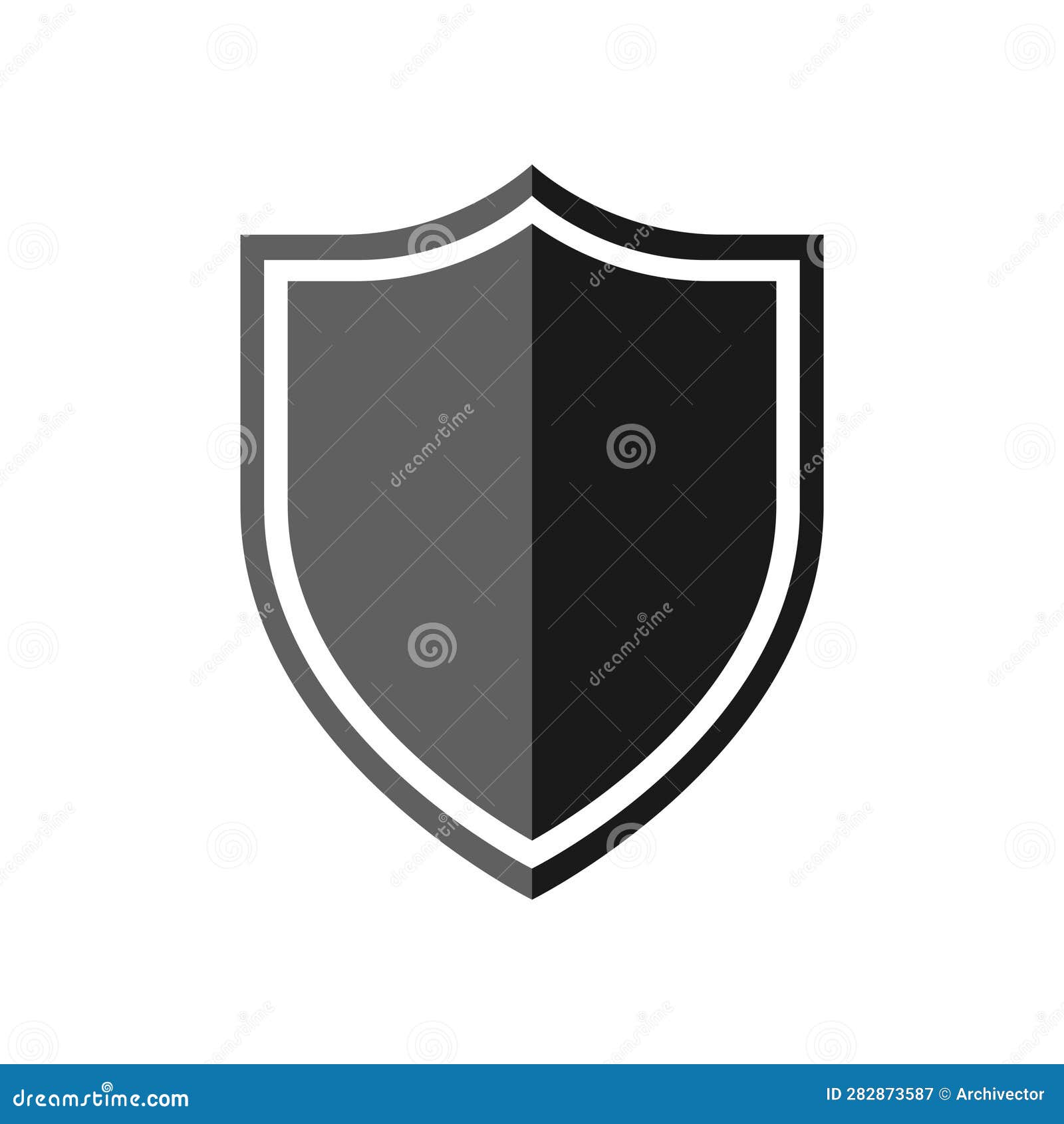 Protection Shield Graphic Design Template Stock Vector - Illustration ...
