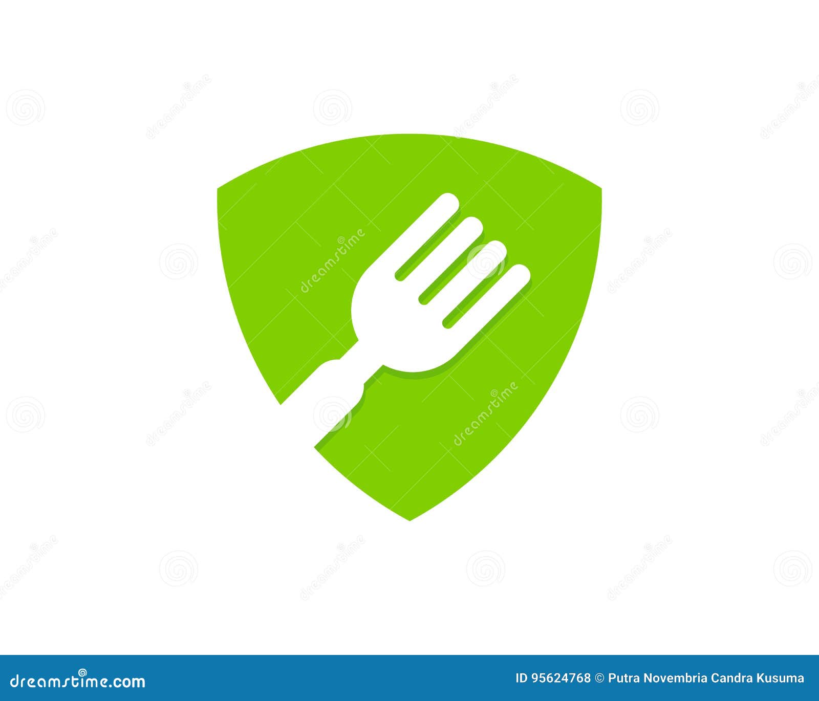 Shield Guard Food Icon Logo Design Element Stock Vector - Illustration ...