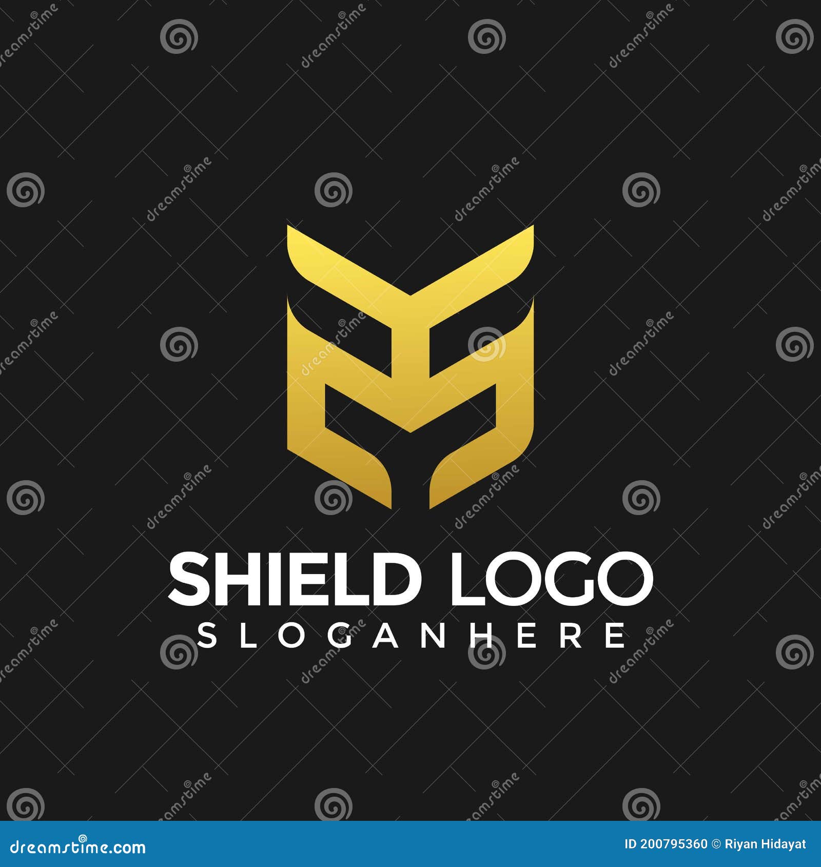 Shield Guard Luxury Abstract Logo Stock Design Vector Illustration ...