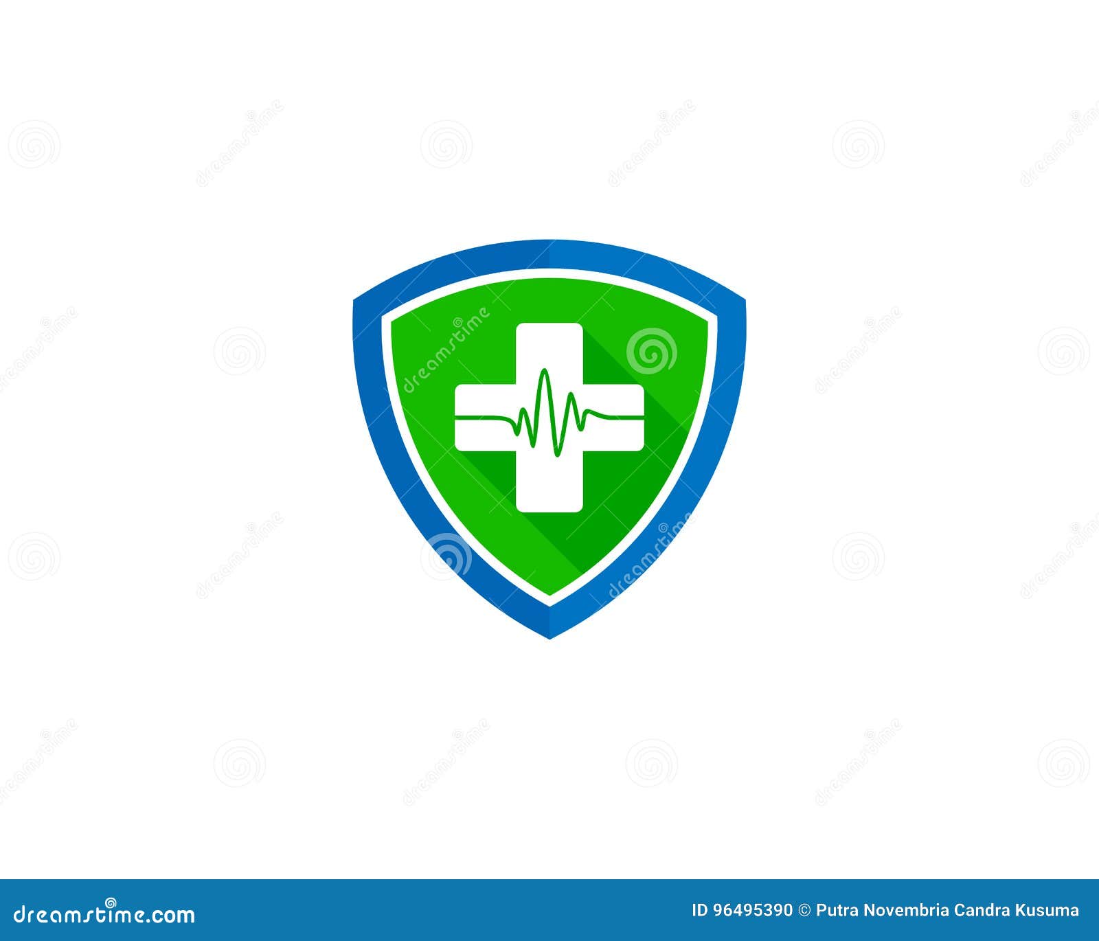 Shield Guard Medical Icon Logo Design Element Stock Vector ...