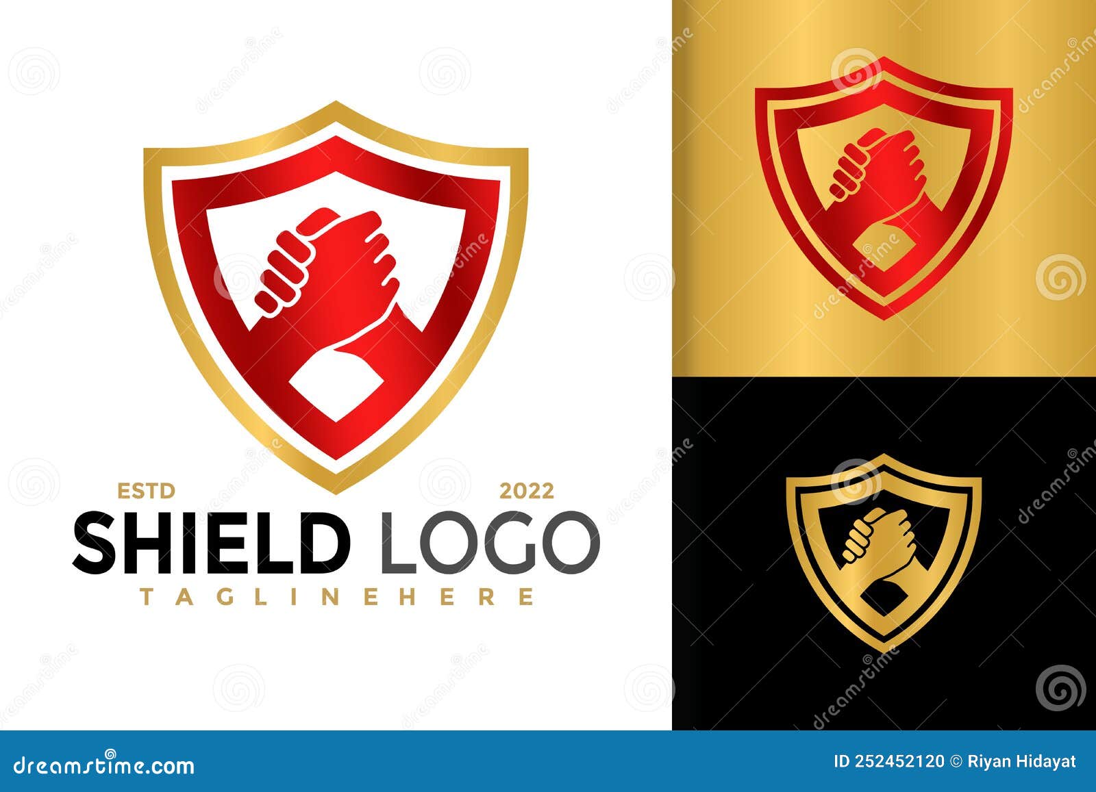 Shield With Handshake Icon, Reliability, Business Protection, Flat ...