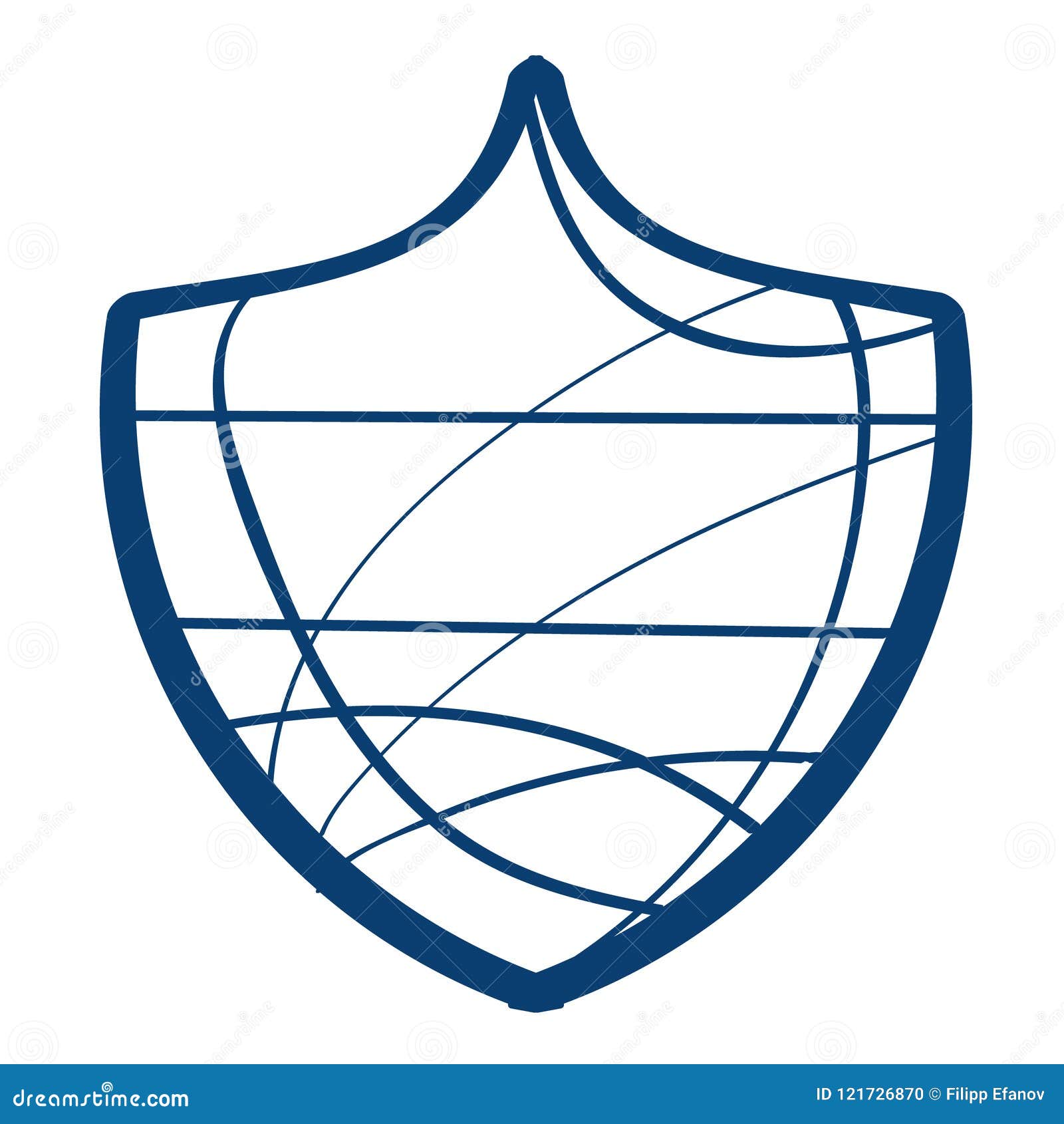 Shield for Heraldry Icon. Design Elements in Hand Drawn Style Stock ...