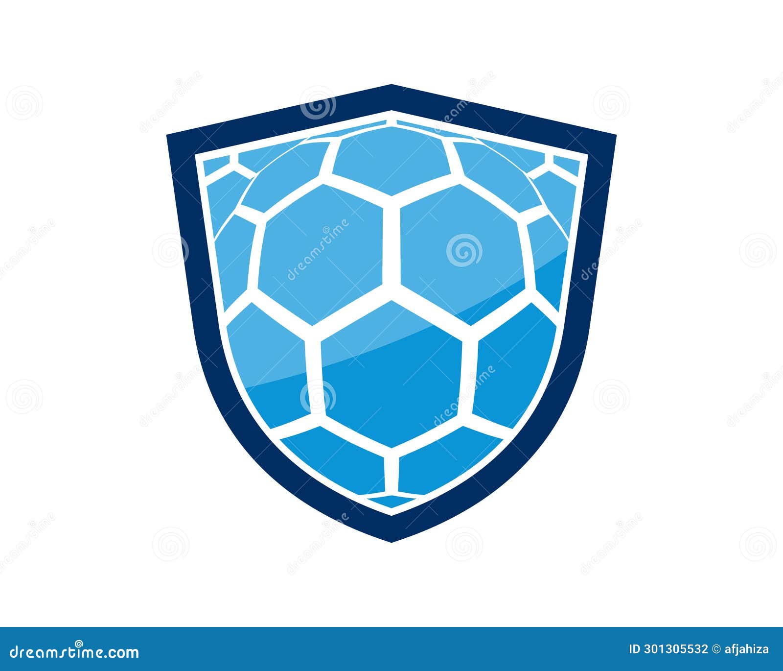 Shield Hexagon 1 Logo Template Stock Vector - Illustration of badge ...