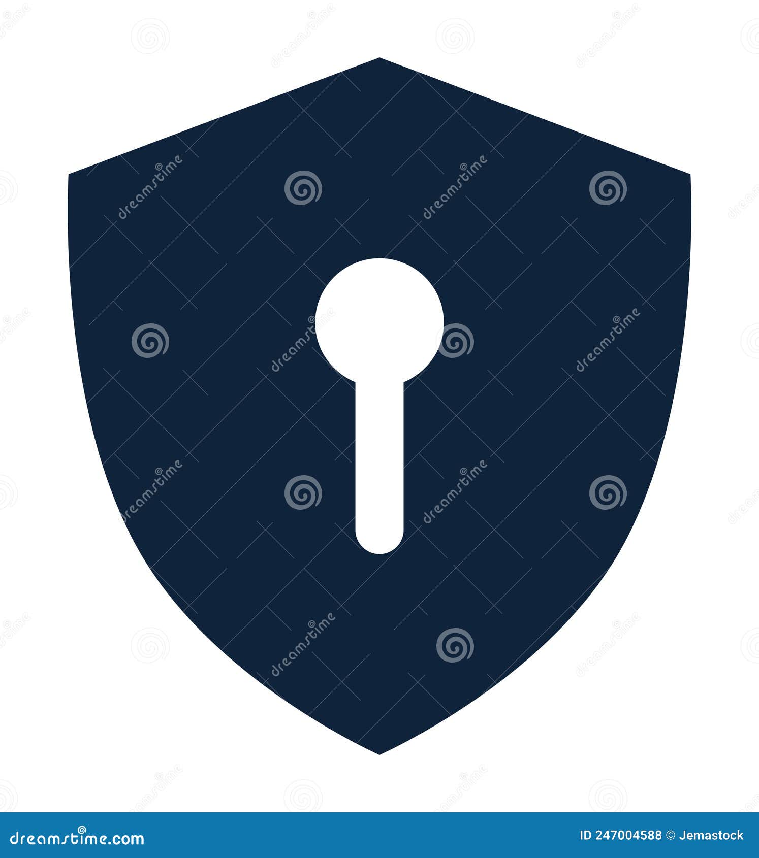 Shield and hole stock vector. Illustration of protecting - 247004588