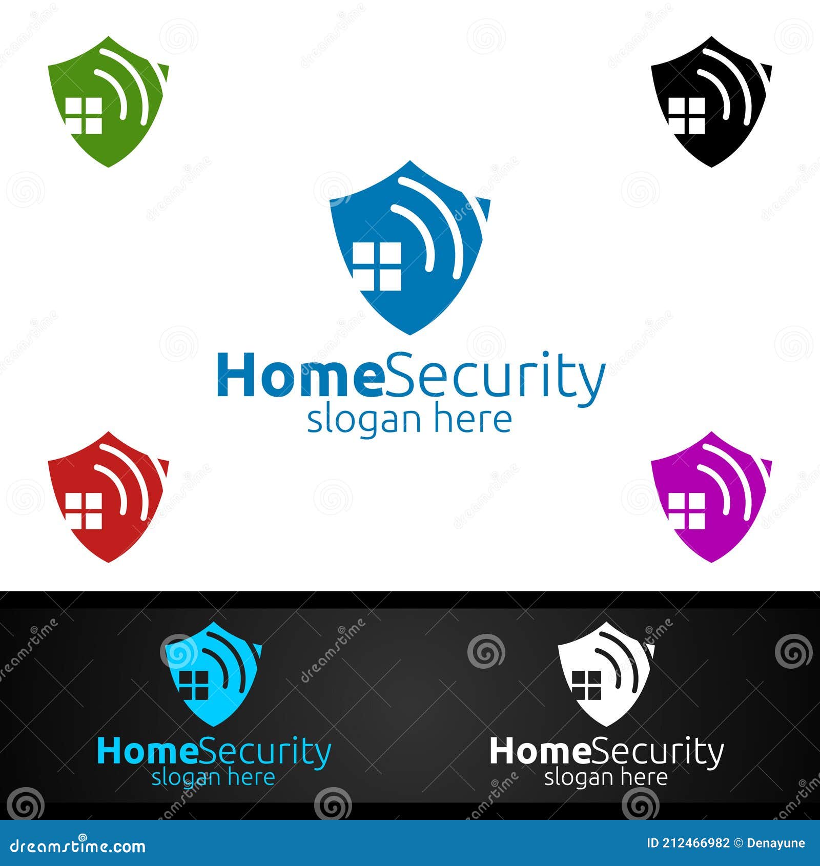 Shield Home Security Logo for Network, Internet, Monitoring, and Alarm ...