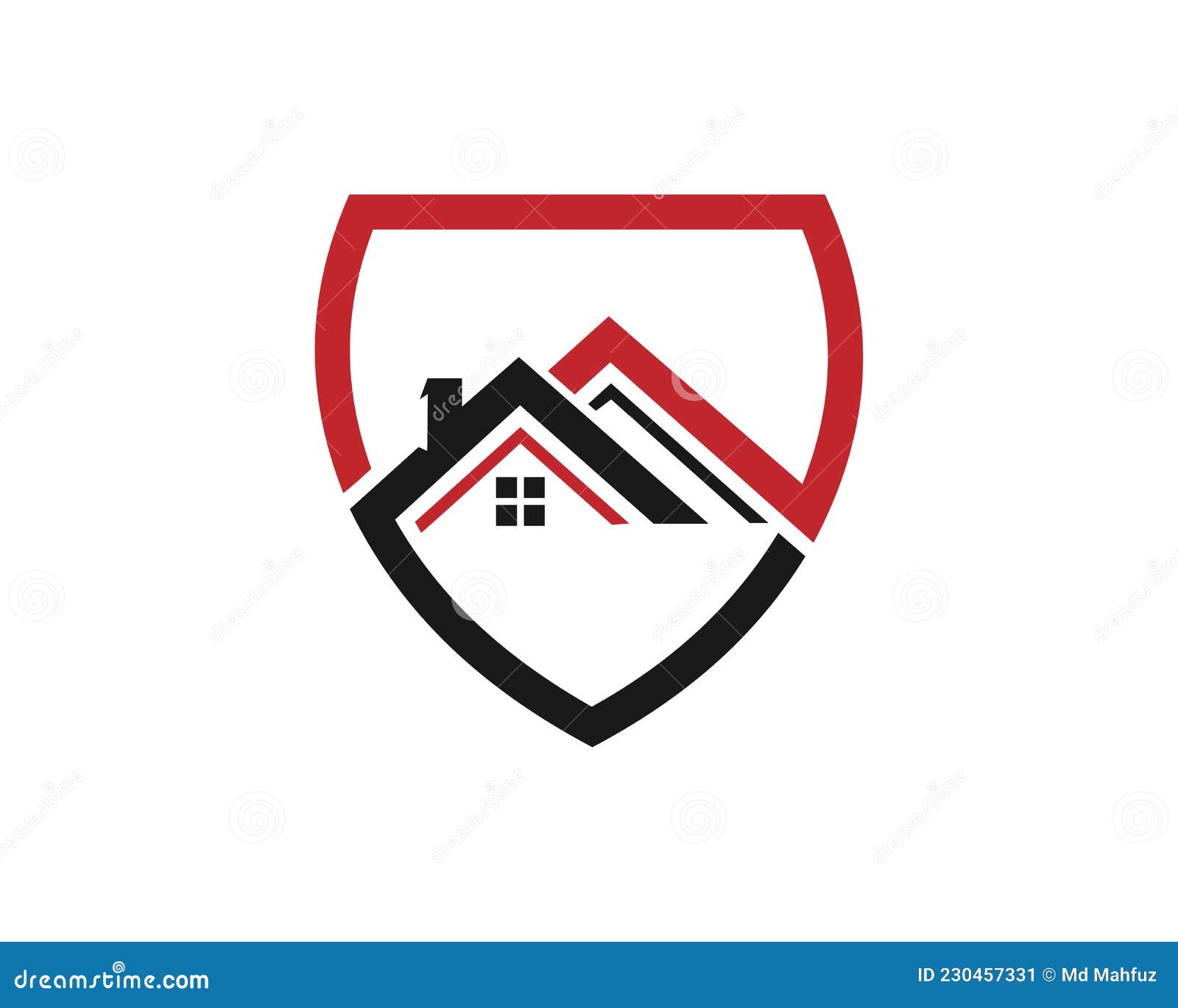 Shield House Logo Design Vector Stock Vector - Illustration of brand ...