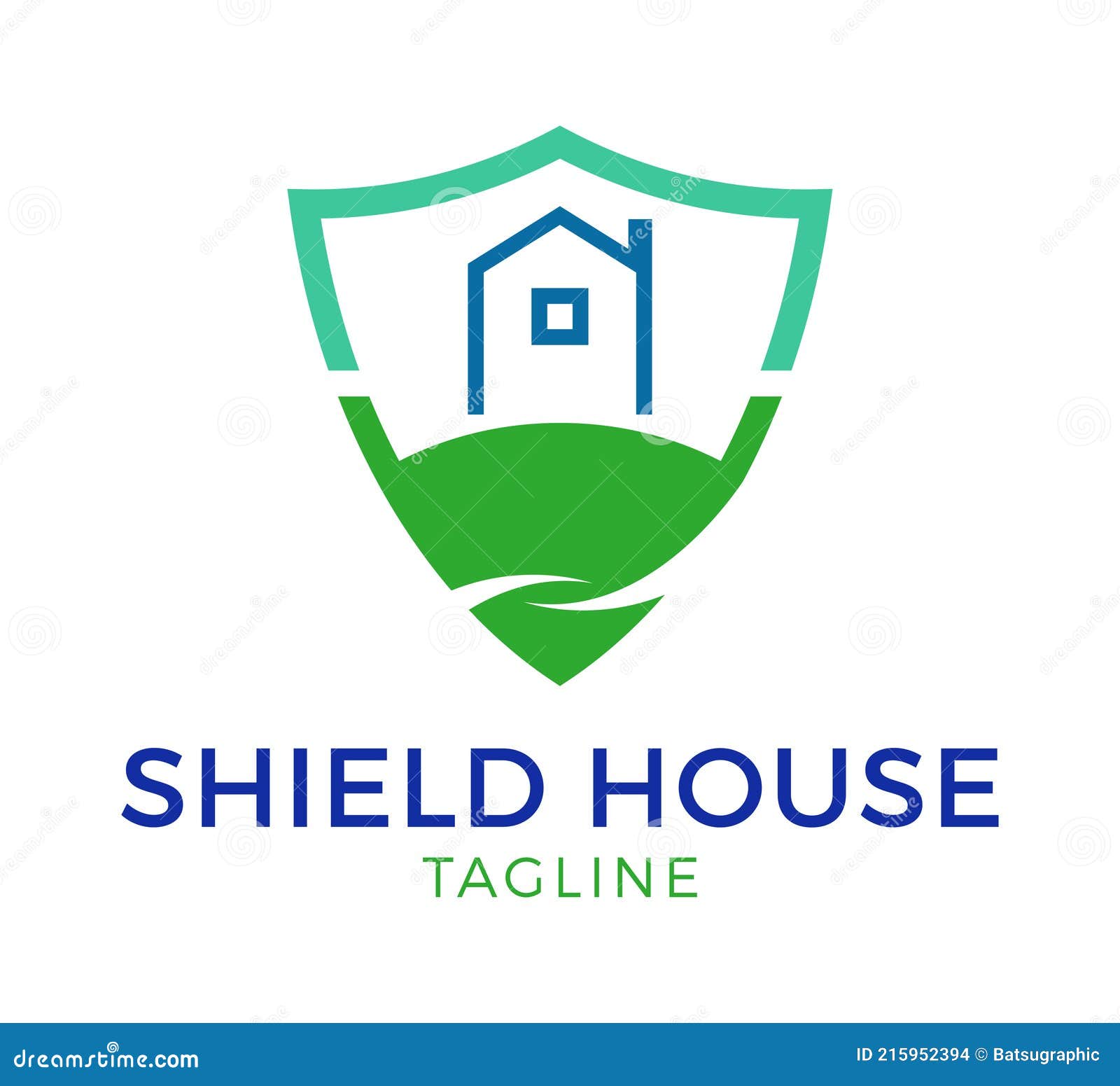 Shield House Vector Logo Template Design Stock Vector - Illustration of ...