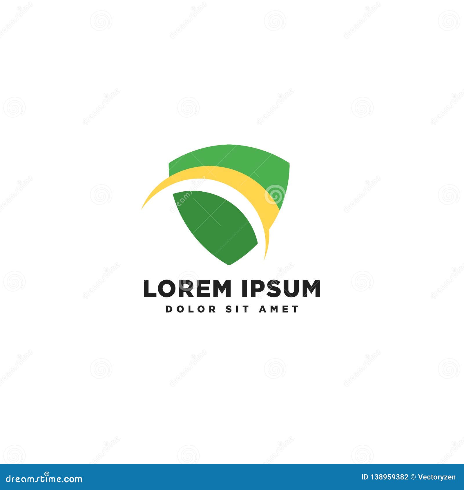 Shield Human Personal Protector Logo Template Vector Illustration Stock ...