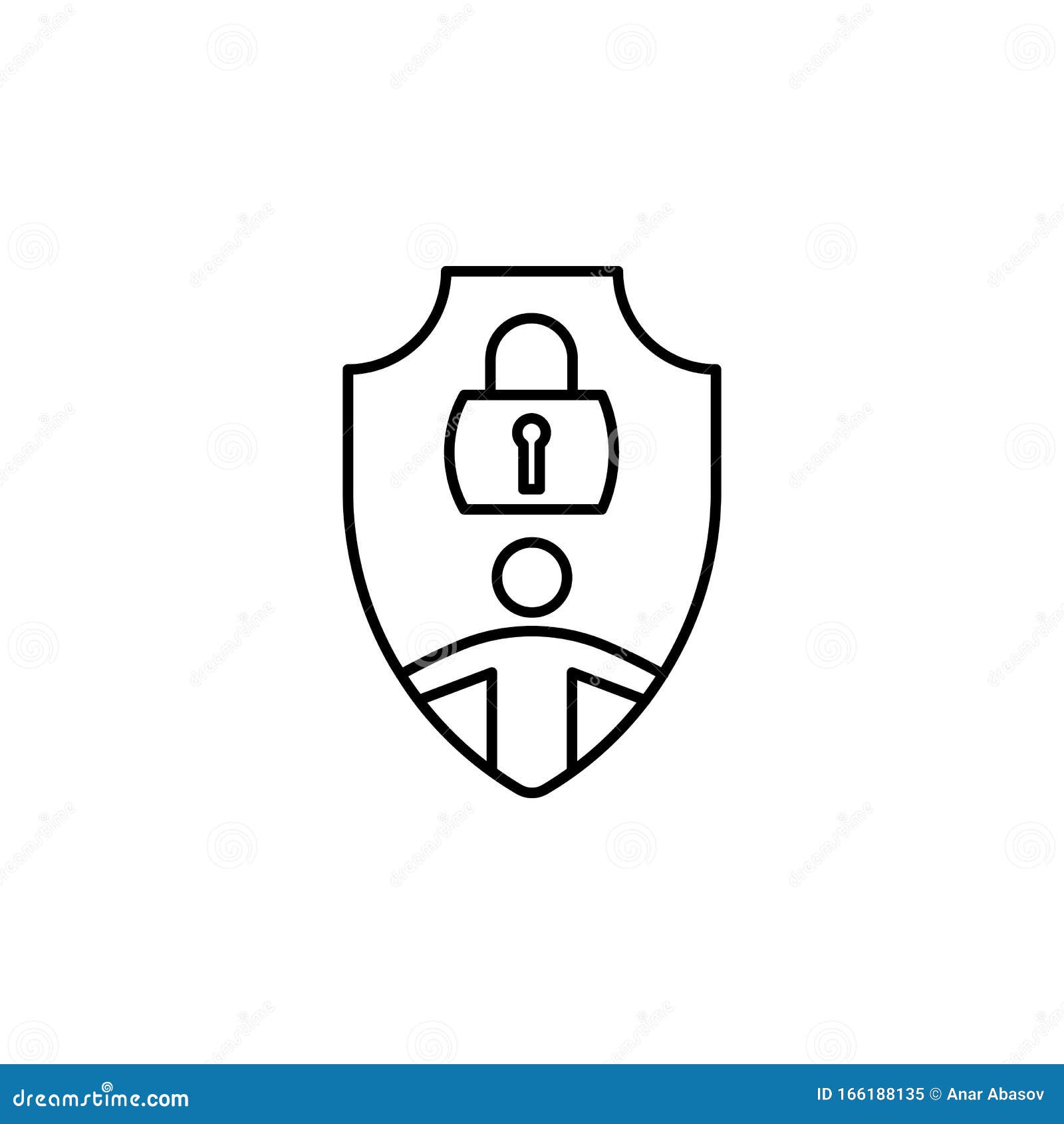 Shield, Human Protection Icon. Element of Professional Icon for Mobile ...