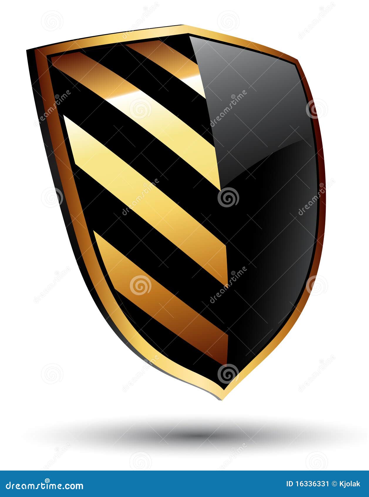 Shield icon stock vector. Illustration of weapon, yellow - 16336331