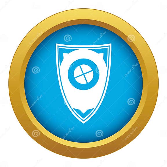 Shield Icon Blue Vector Isolated Stock Vector - Illustration of blue ...