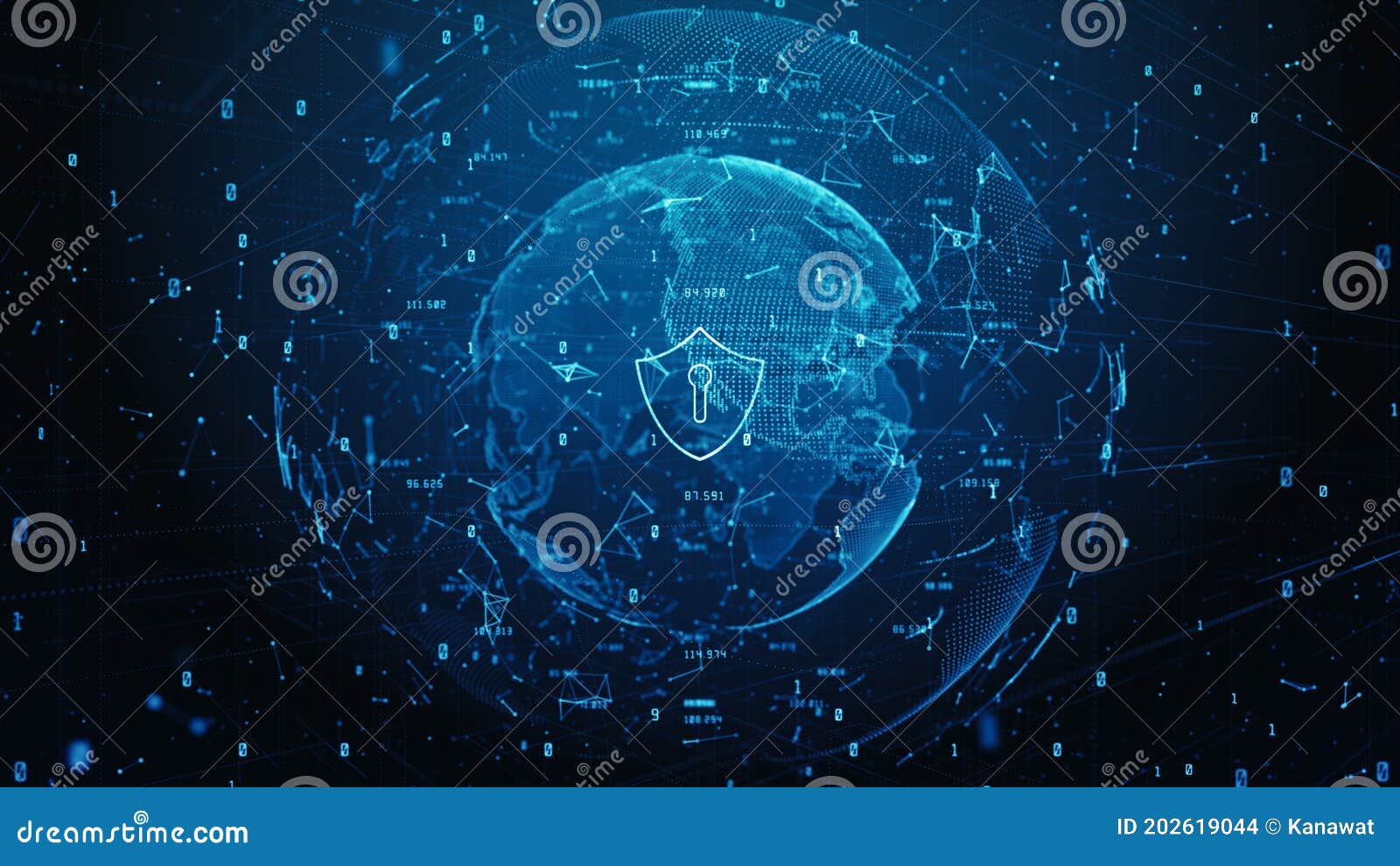 Shield Icon of Cyber Security Digital Data, Digital Data Network ...