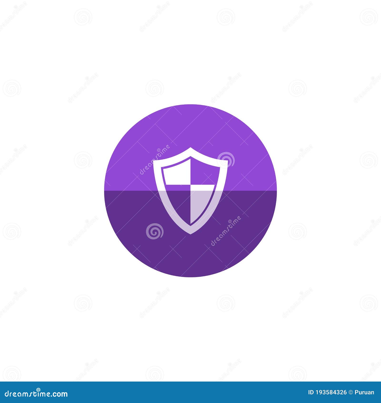 Circle icon - Shield stock vector. Illustration of round - 193584326