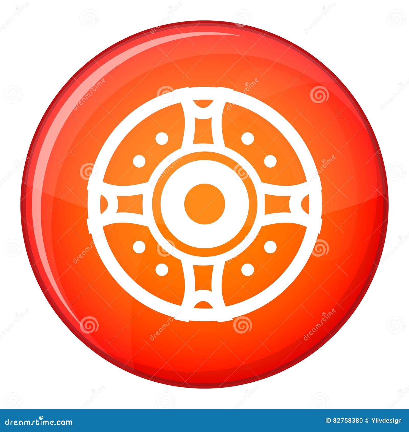 Shield icon, flat style stock vector. Illustration of medieval - 82758380