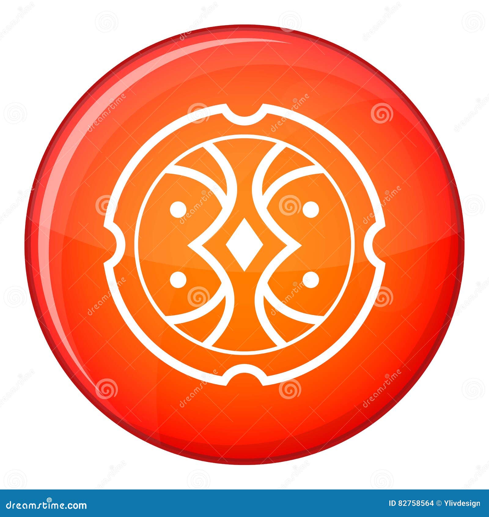 Shield icon, flat style stock vector. Illustration of minimal - 82758564