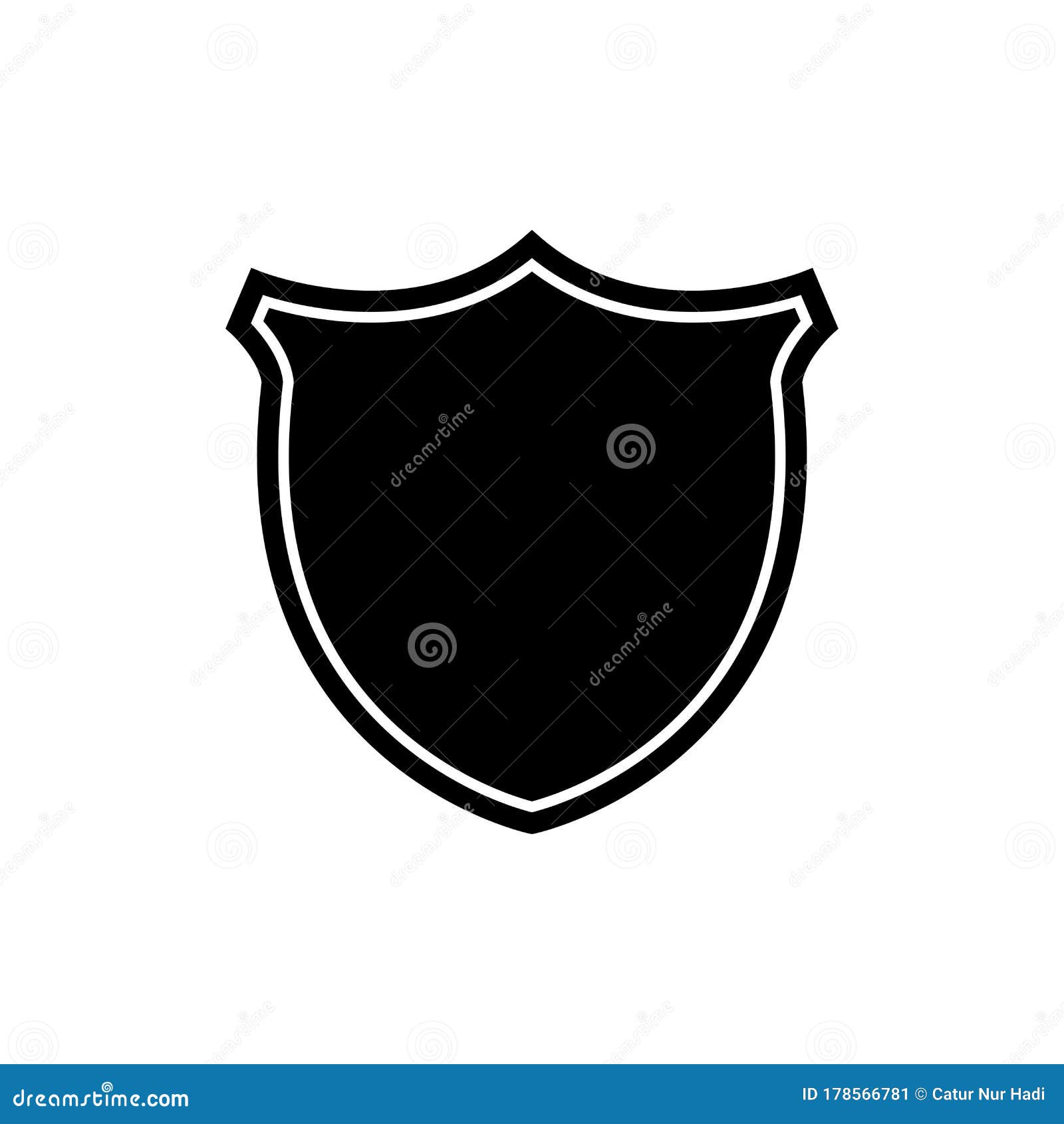 Shield Icon Flat Vector Template Design Trendy Stock Vector ...