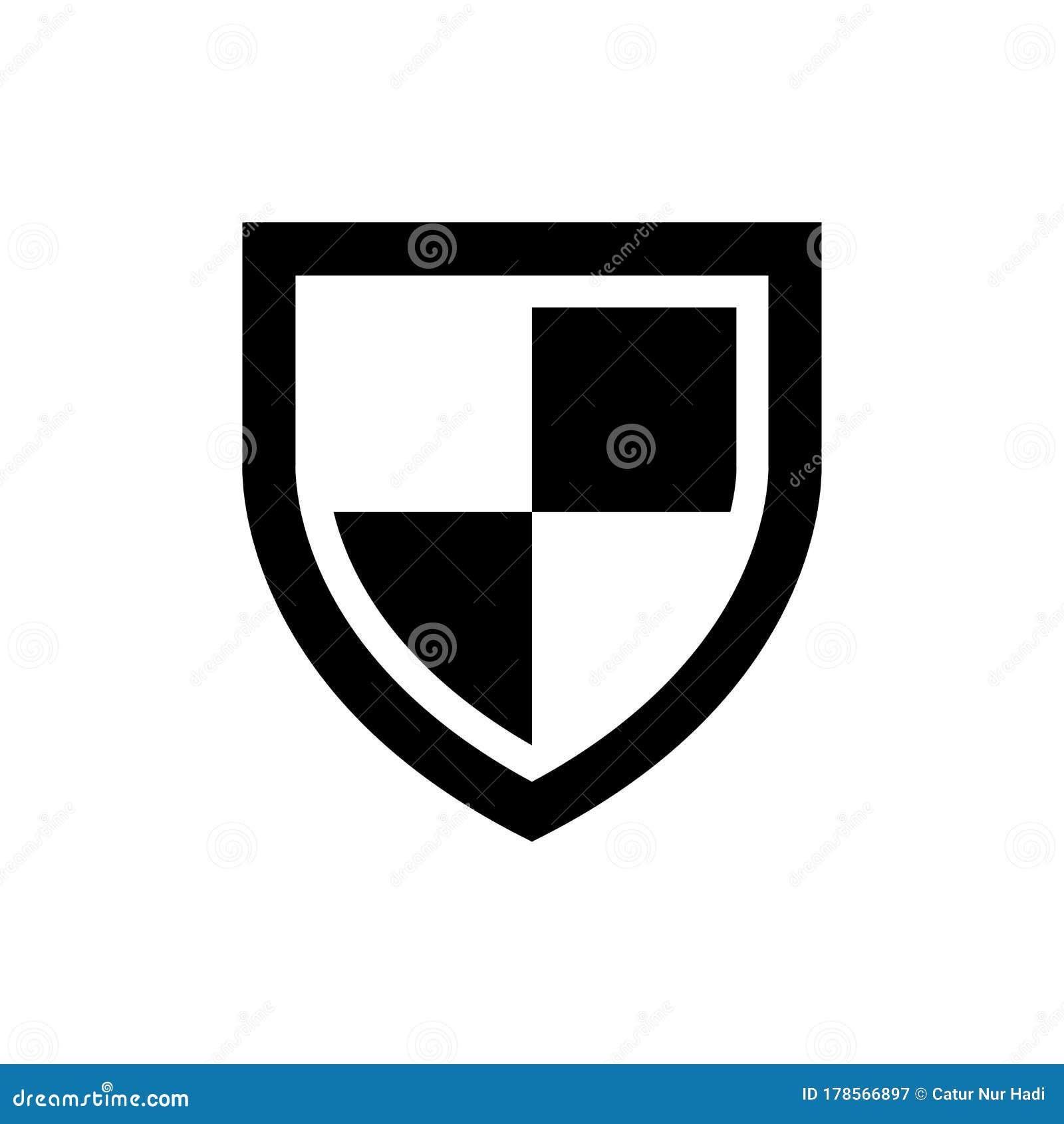 Shield Icon Flat Vector Template Design Trendy Stock Vector ...