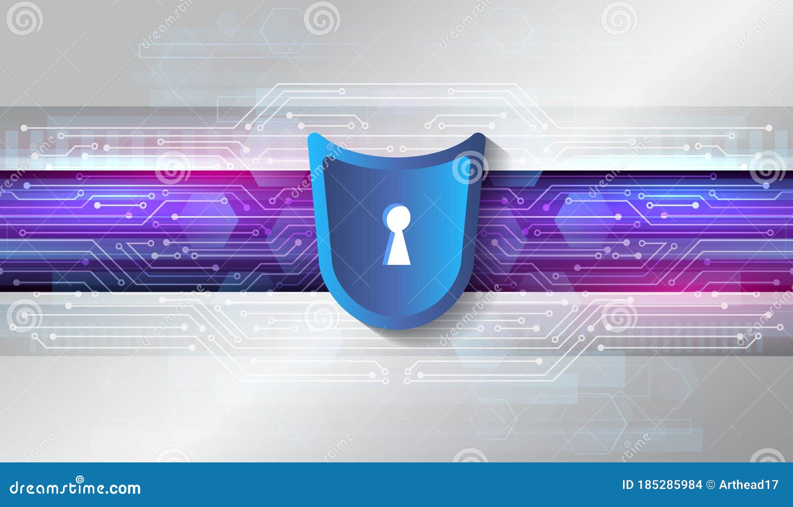 Shield Icon, Future Technology for Verification. Abstract Hi-tech ...