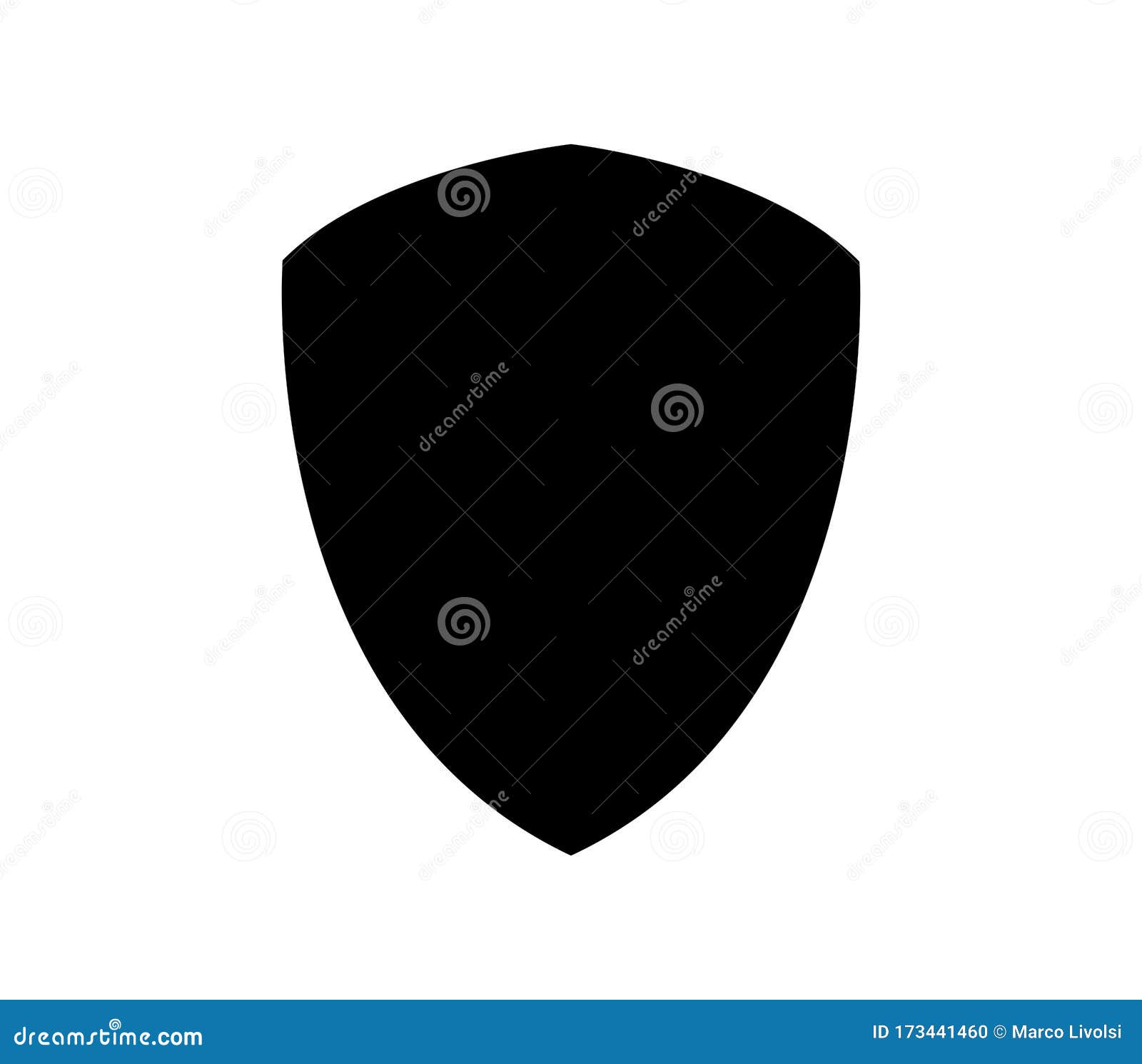 Shield Icon Illustrated in Vector on White Background Stock ...