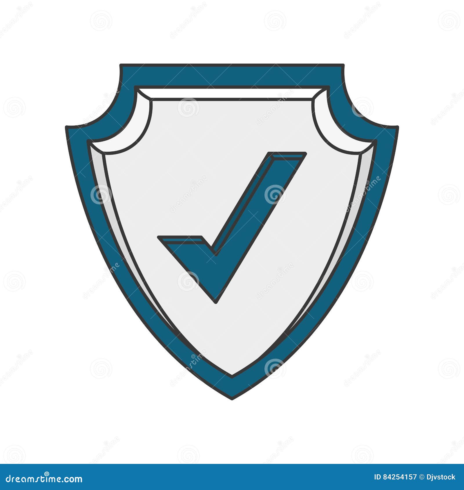 Shield icon image stock illustration. Illustration of protection - 84254157