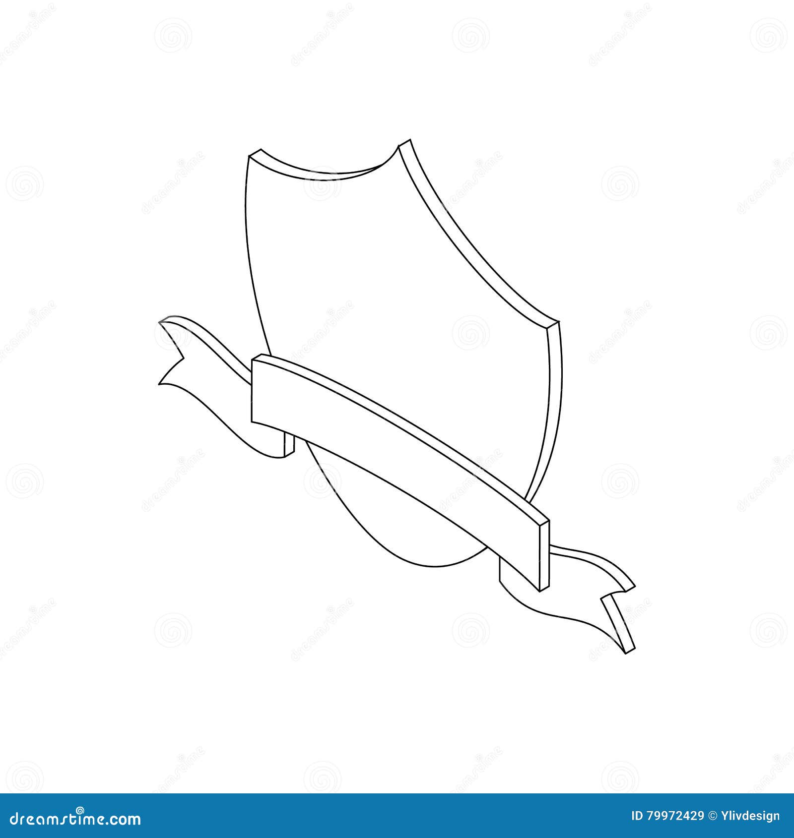 Shield icon isometric 3d stock vector. Illustration of black - 79972429