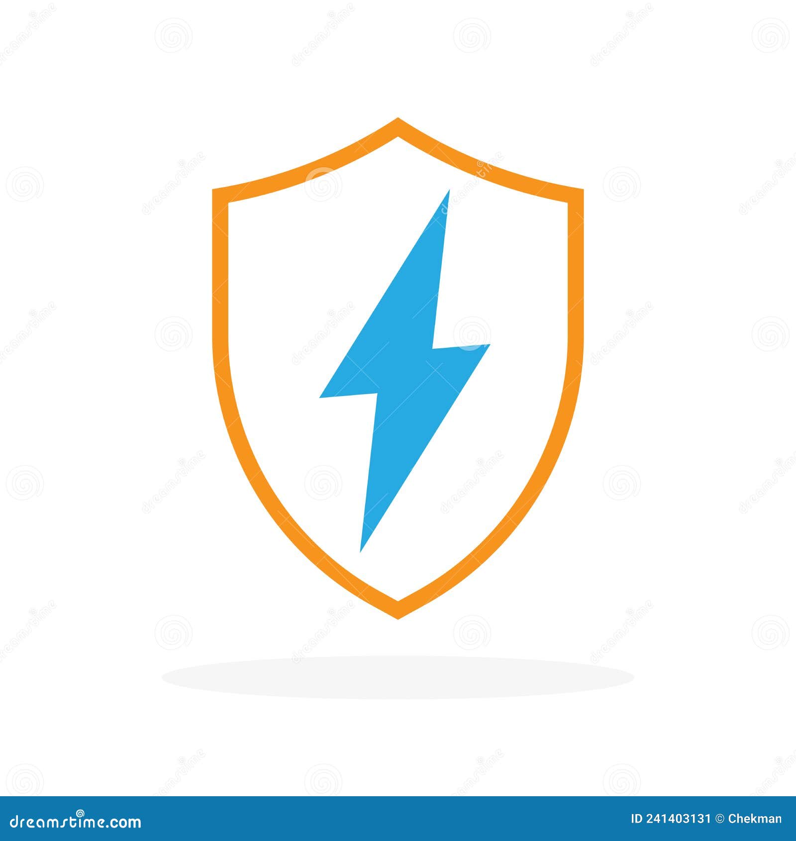 Shield Icon. Lightning Icon. Protection Symbol. Vector Logo Design ...