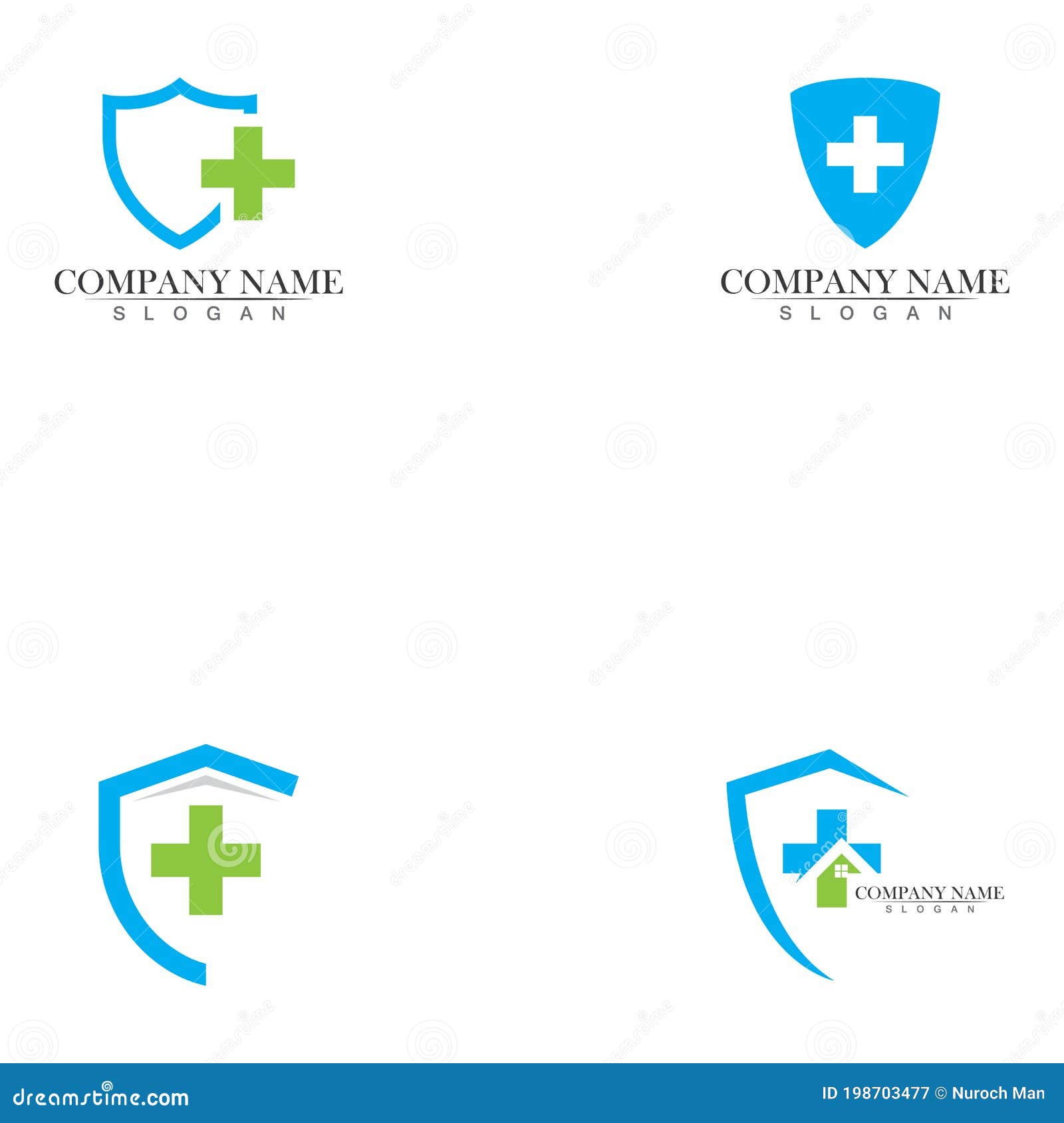 Shield Icon with Medical Pharmacy Isolated on White Background. Stock ...