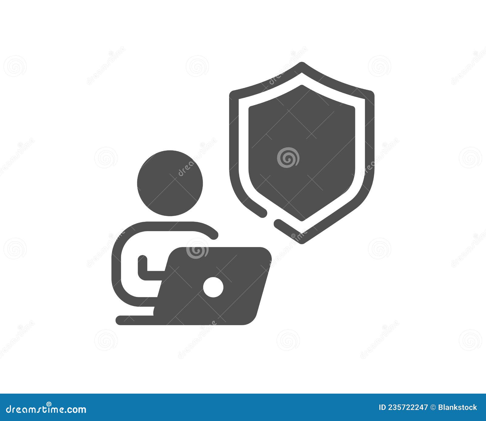 Shield Icon. Privacy Secure Sign. Vector Stock Vector - Illustration of ...