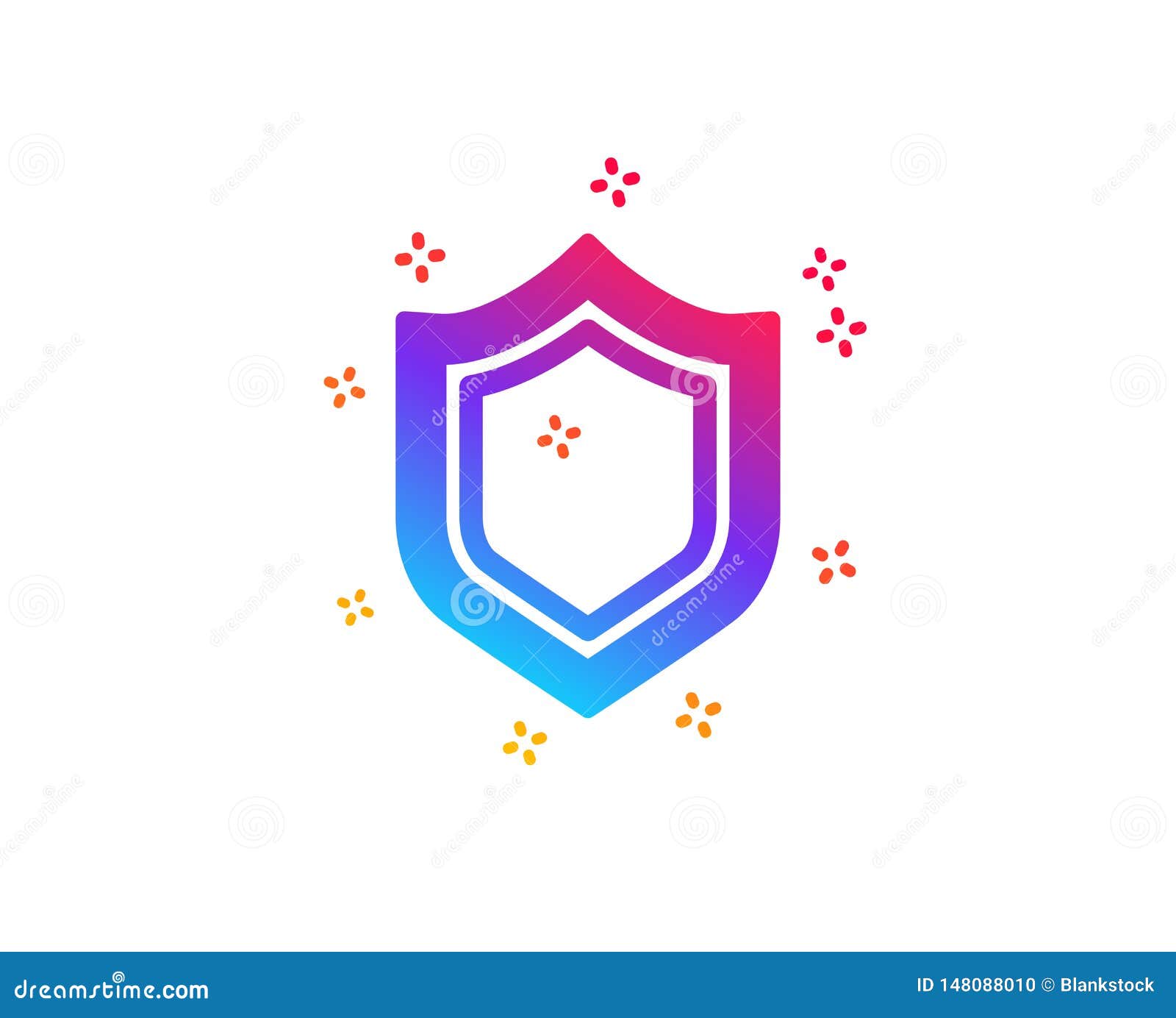 Shield Icon. Protection or Security Sign. Vector Stock Vector ...
