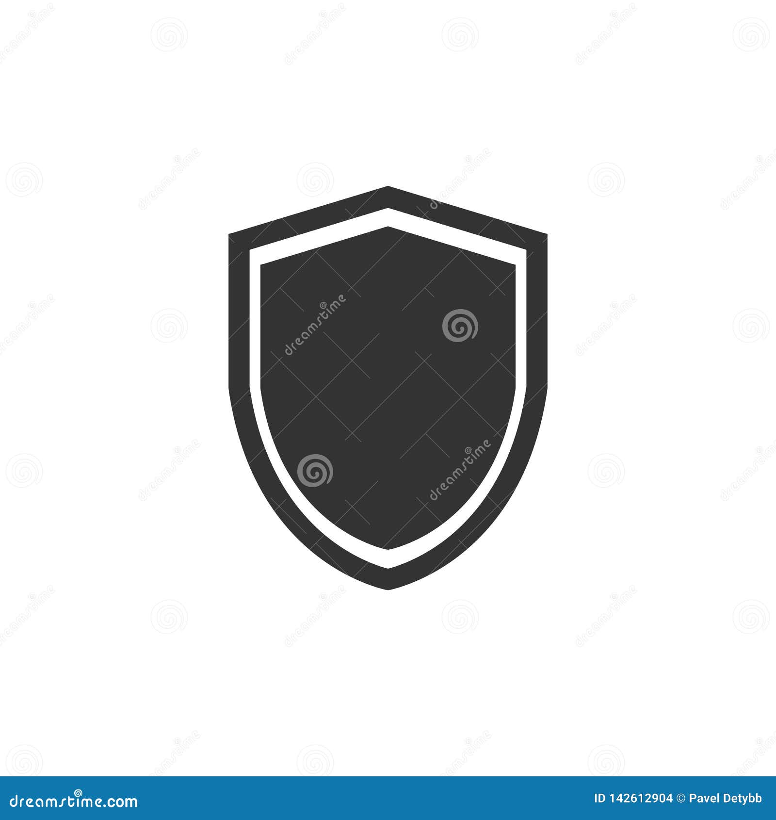 Shield Icon. Protection Sign. Vector Illustration, Flat Design Stock ...