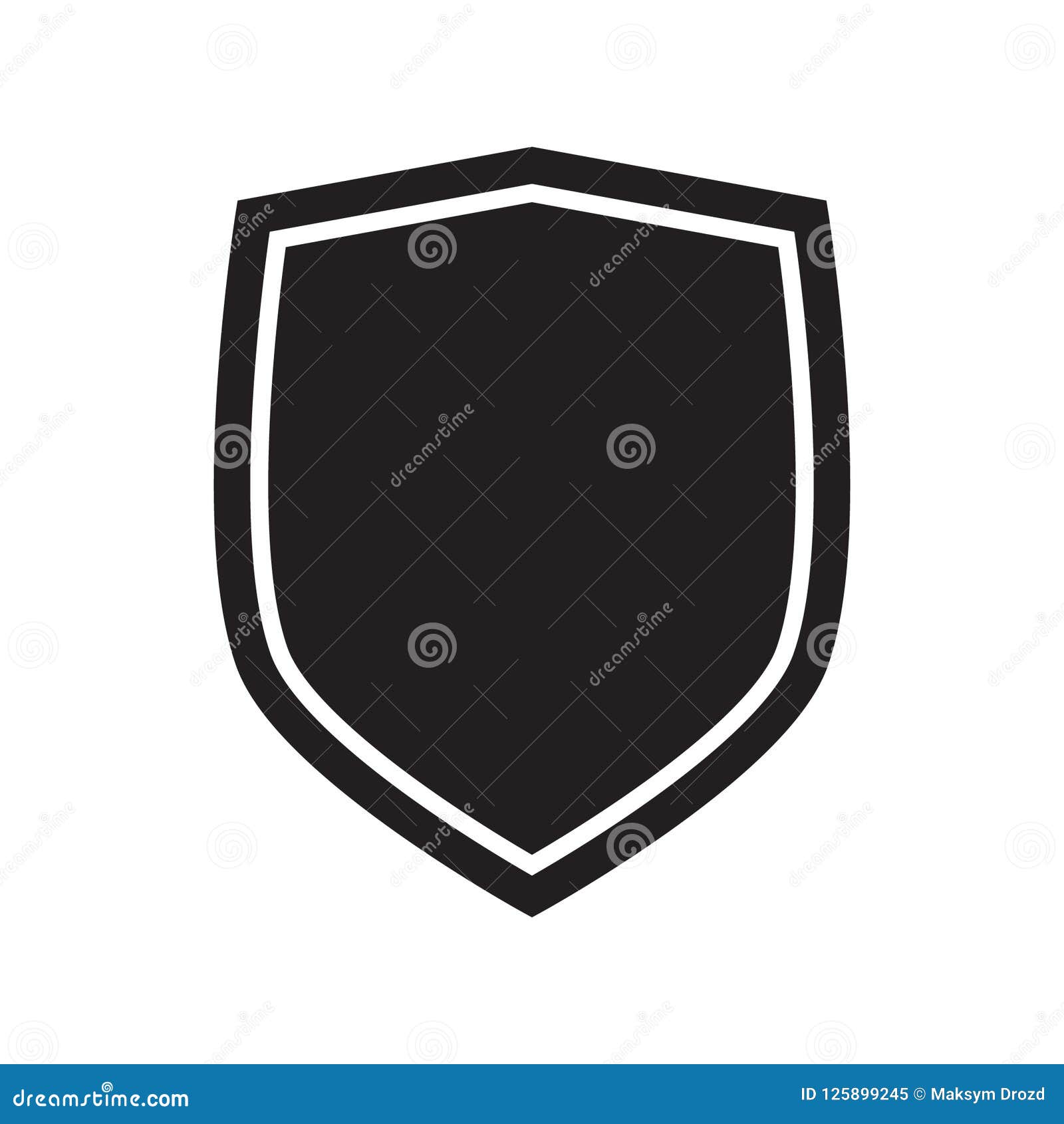 Shield Icon. Protection Icon Stock Illustration - Illustration of ...