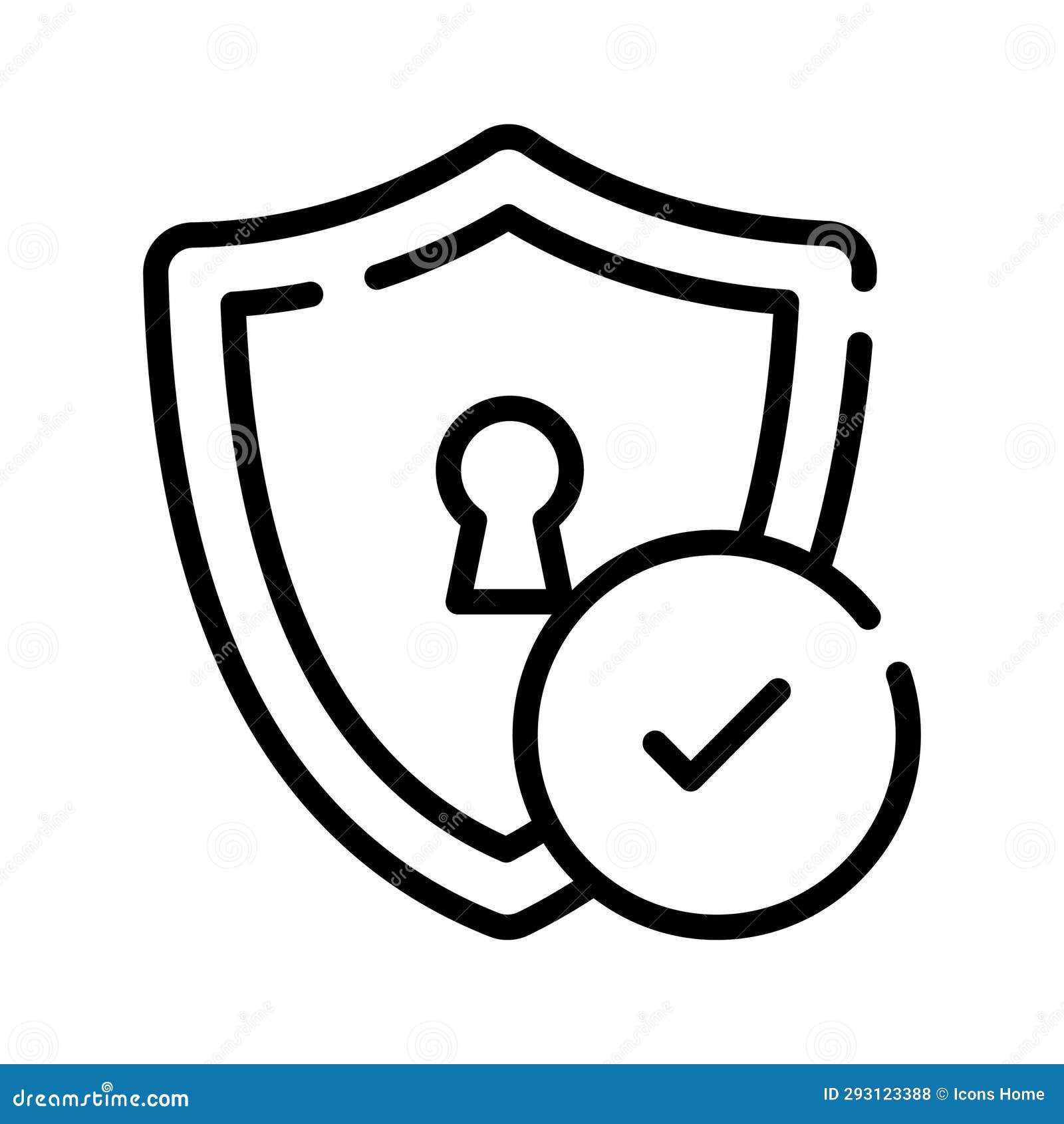 Shield Icon, Security Icon, Shield with Lock. Protection Icon, Secure ...