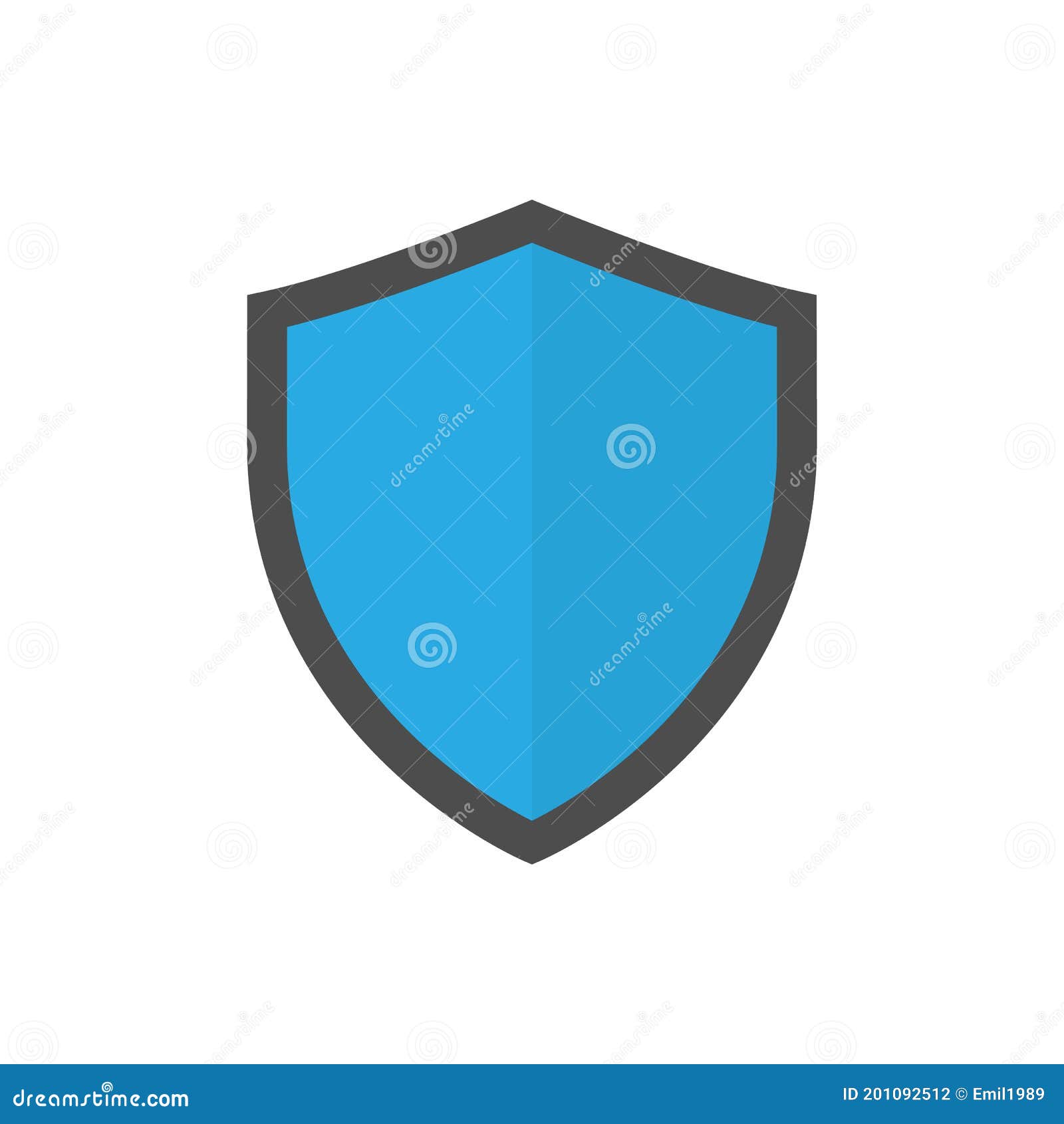 Shield Icon Symbol Flat Style Stock Vector - Illustration of logo ...