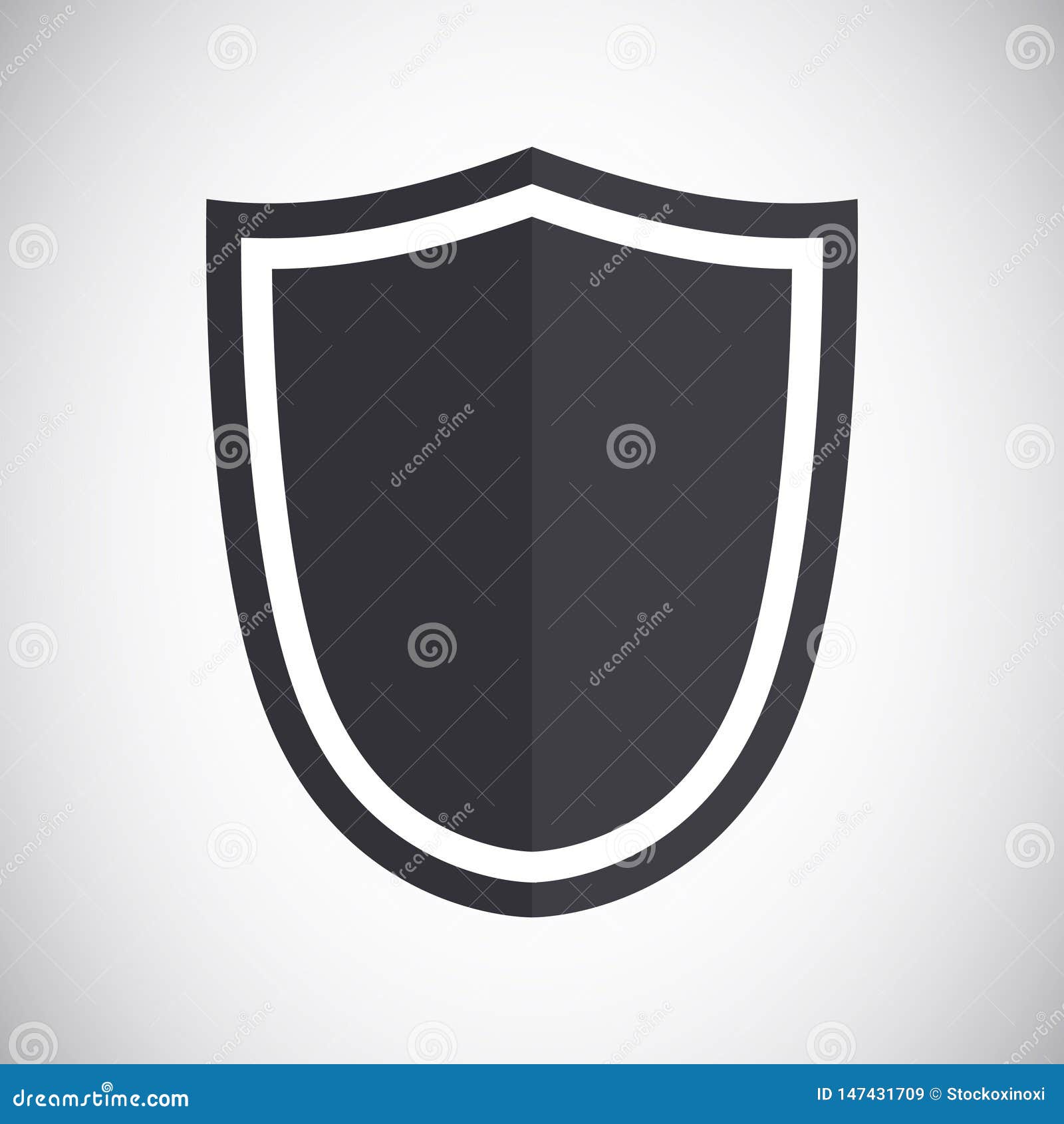 Protection Shield Vector Icon Symbol 2 Stock Vector - Illustration of ...