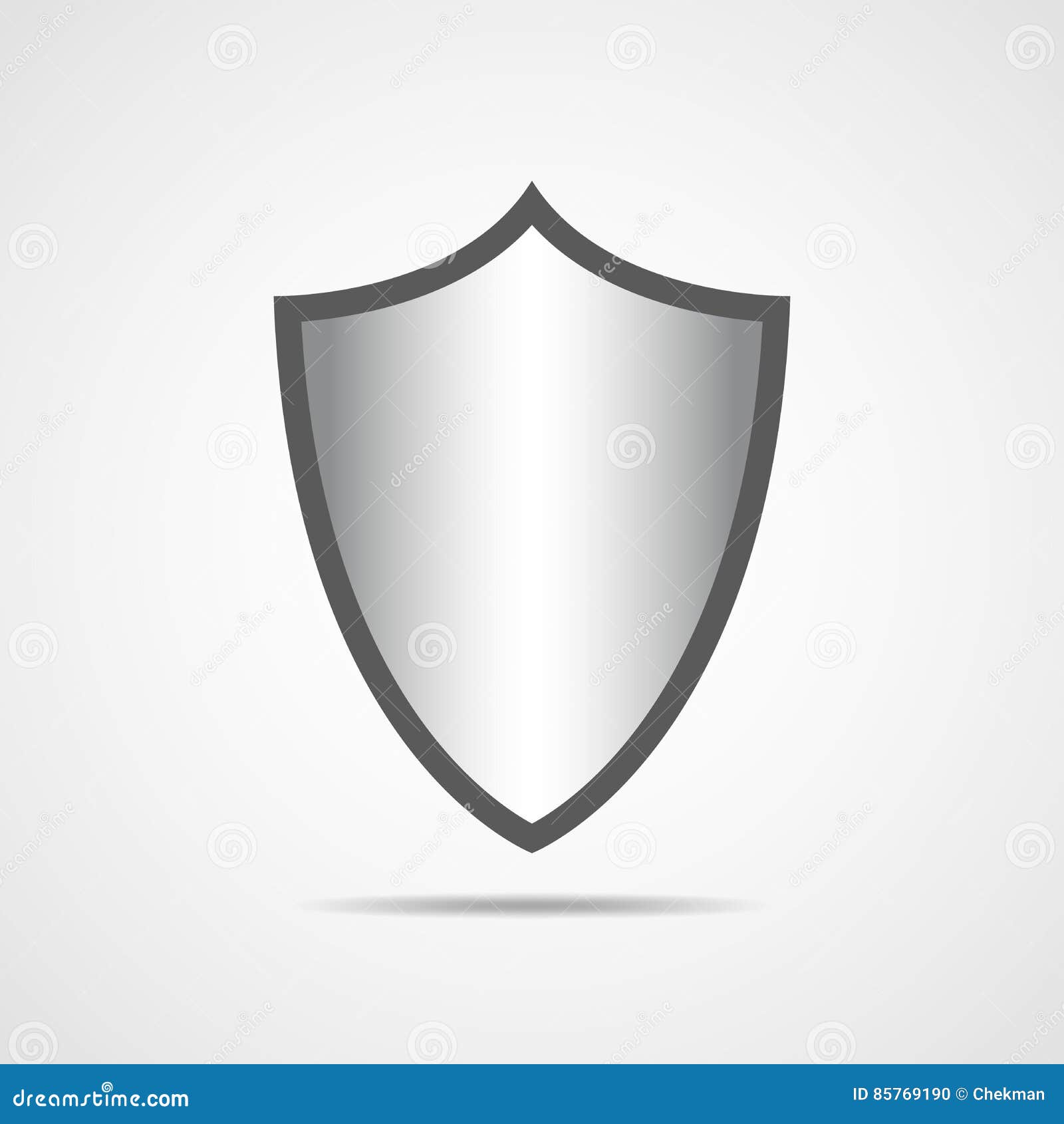 Shield Icon. Vector Illustration. Stock Illustration - Illustration of ...