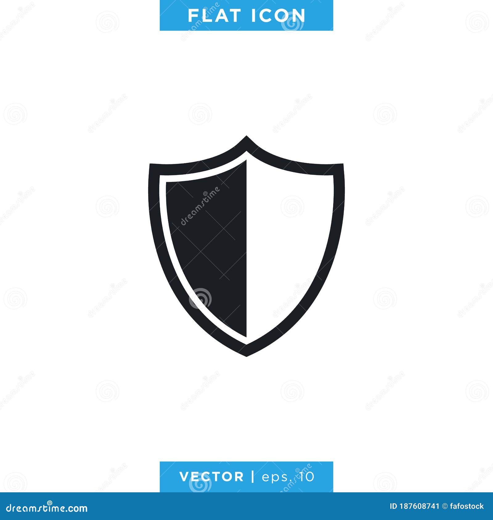Shield Icon Vector Logo Design Template. Stock Vector - Illustration of ...