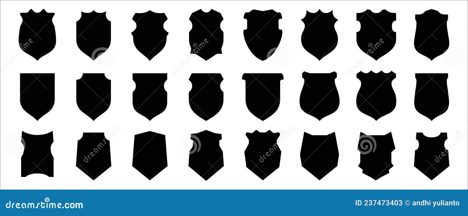 Shield Icon Vector Set. Protect and Security Symbol Illustration Stock ...