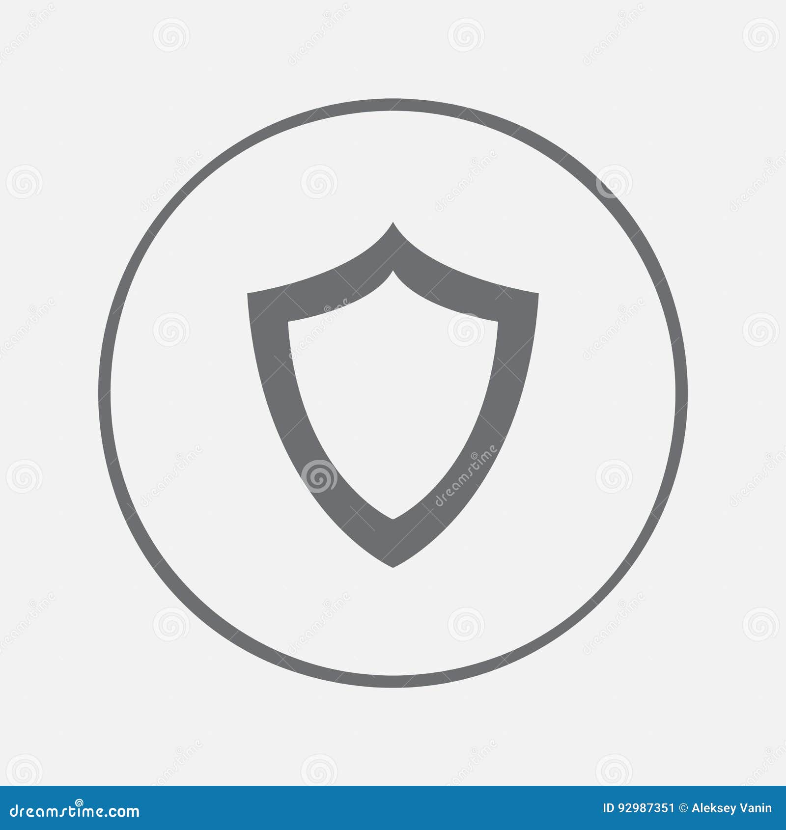Shield Icon Vector, Solid Illustration, Pictogram Isolated on Gray ...