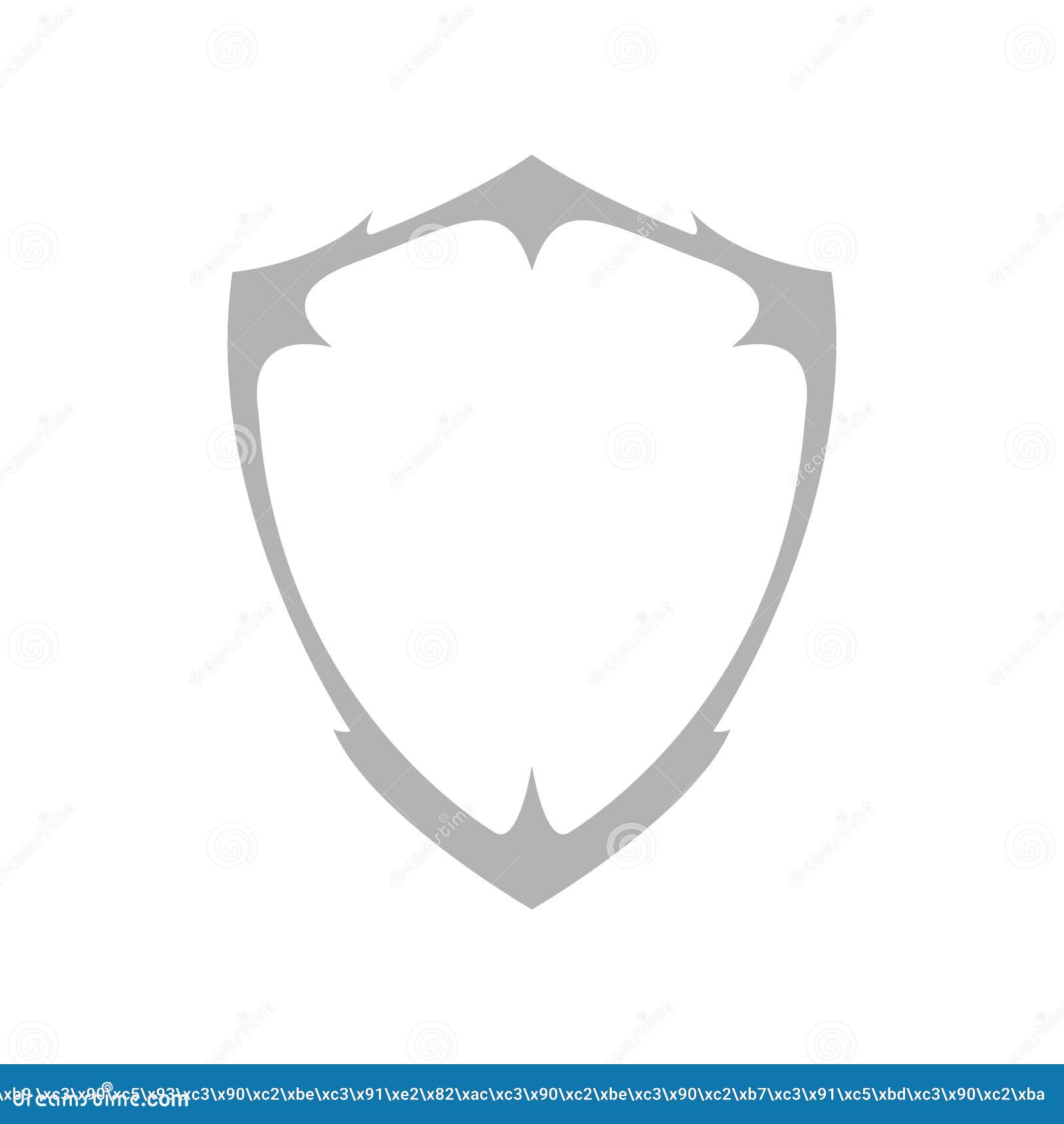 Shield Icon on White Background, Vector Illustration Stock Vector ...
